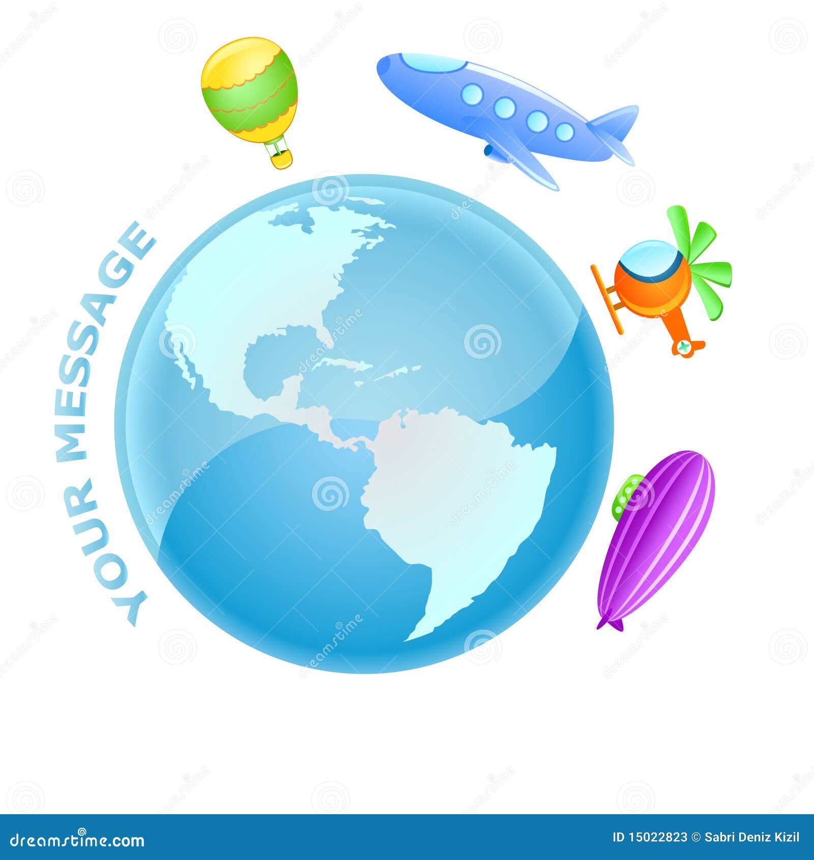 Flying world vector stock vector. Illustration of continents - 15022823