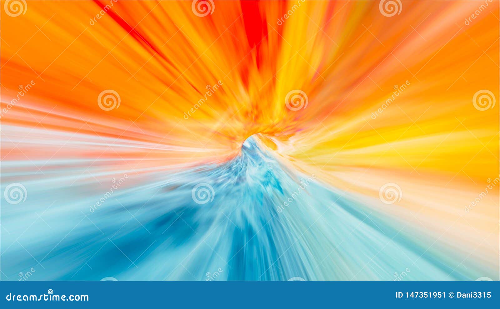 Flying Through Wormhole Tunnel Or Abstract Energy Vortex. Singularity ...