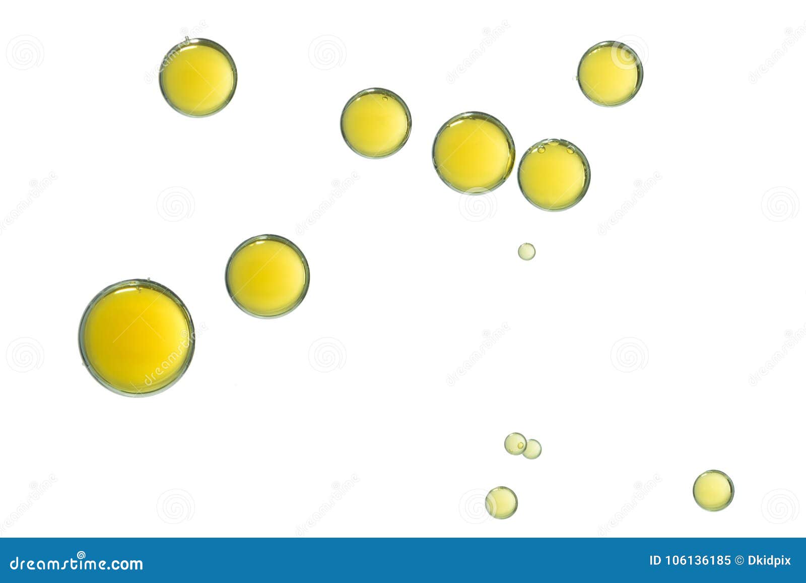 Flying yellow bubbles stock image. Image of decorative - 106136185