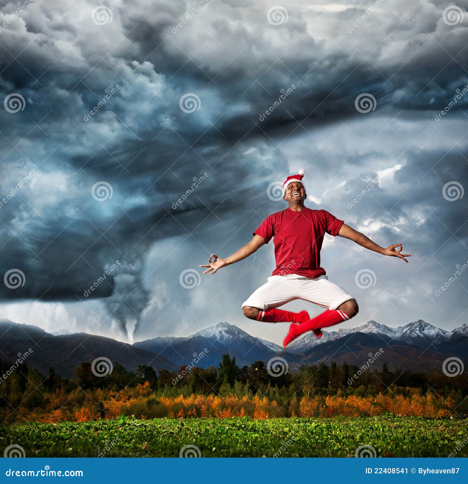 A Flying Indian Flag On Rooftop, India Stock Photo | CartoonDealer.com ...