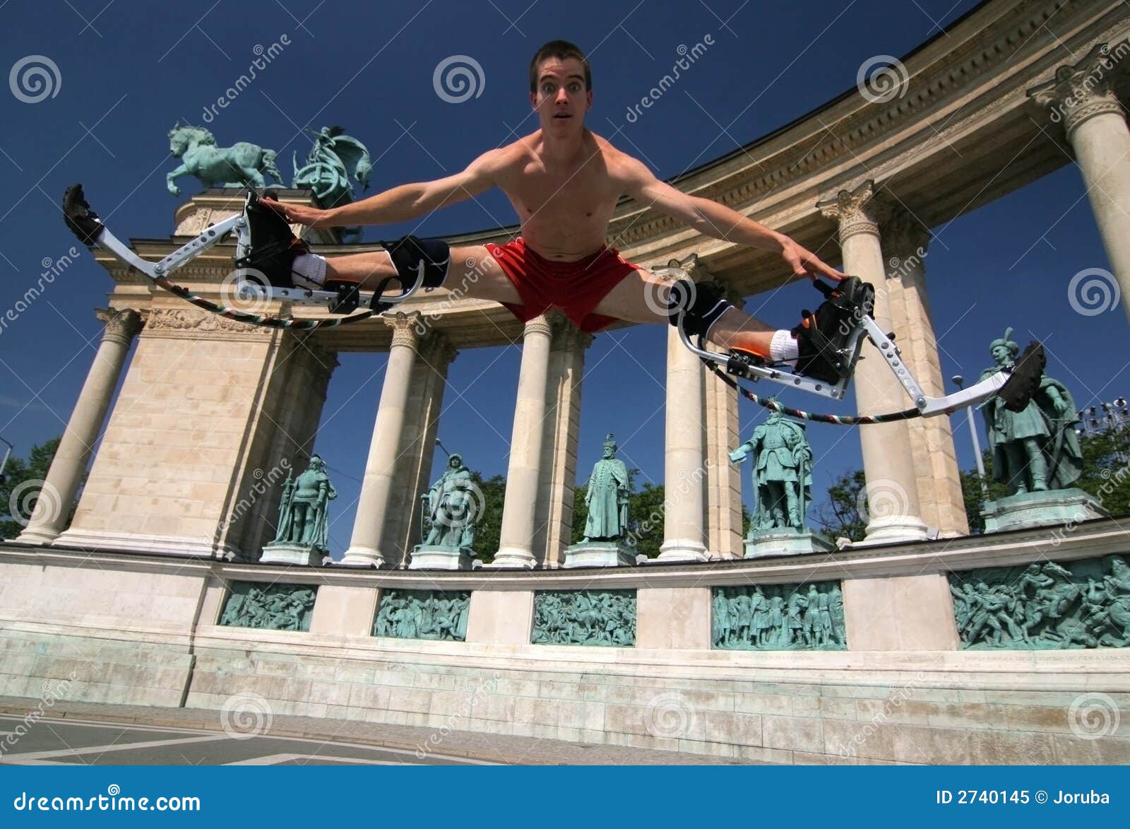 Flyjumper stock image. Image of body, statue, extrem, jump - 2740145