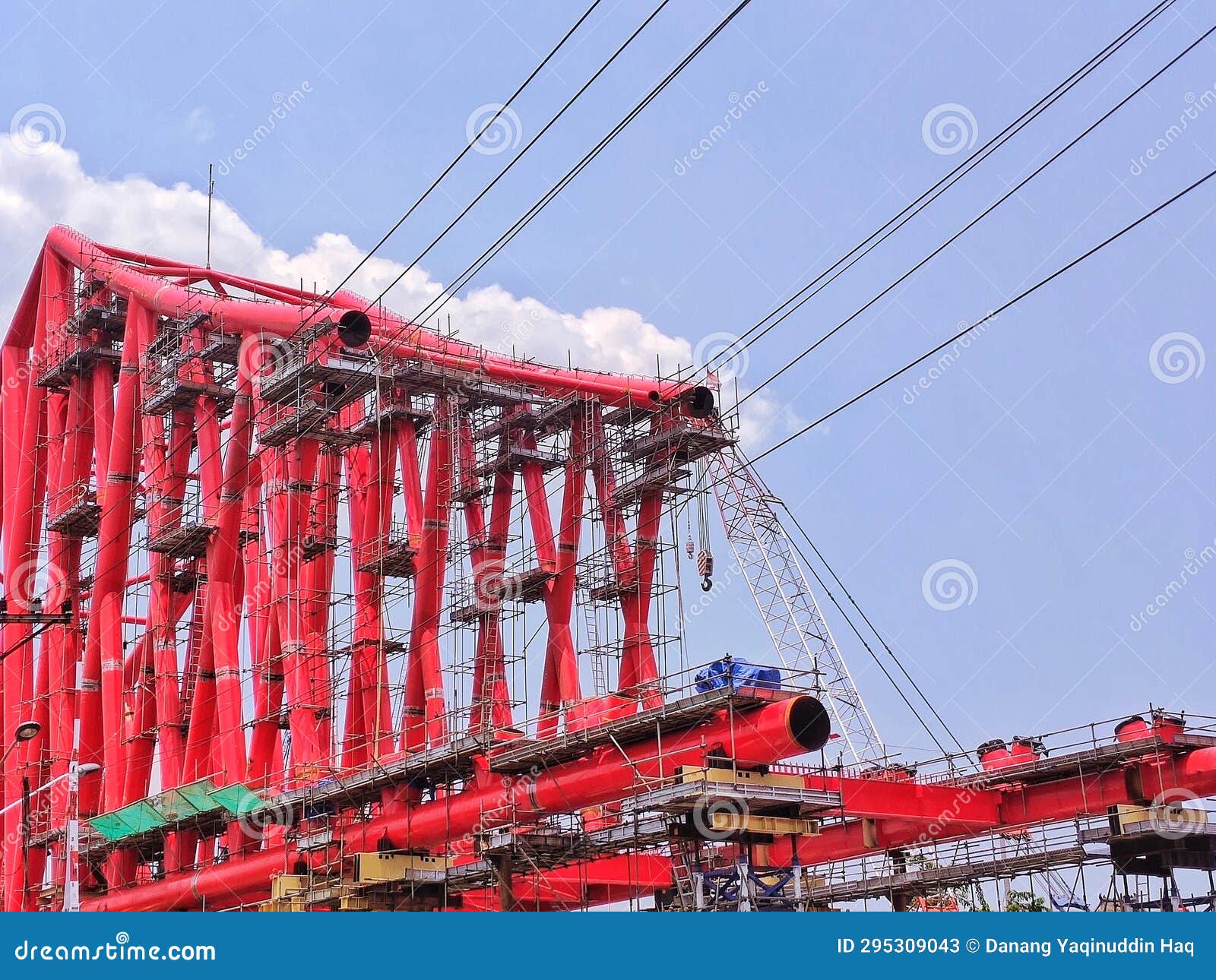 Flyover Construction Project Stock Image - Image of indonesia, bridge ...