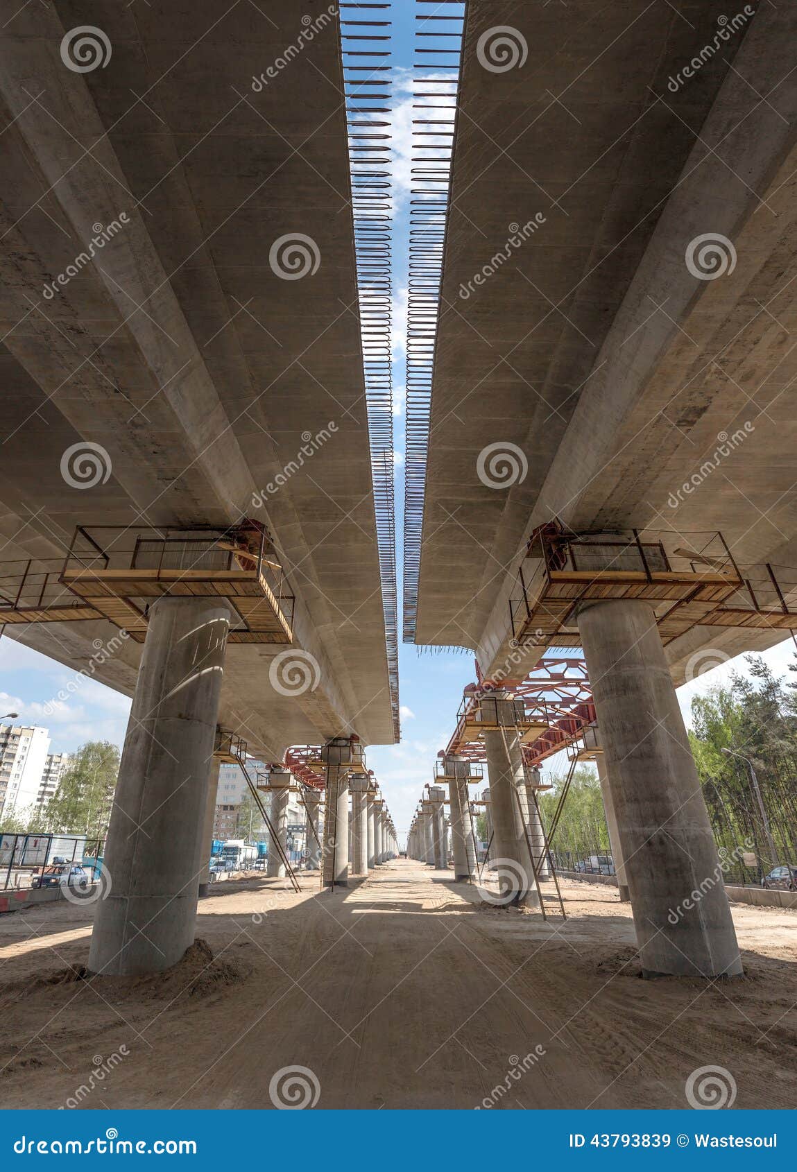 Flyover construction stock image. Image of building, architecture ...