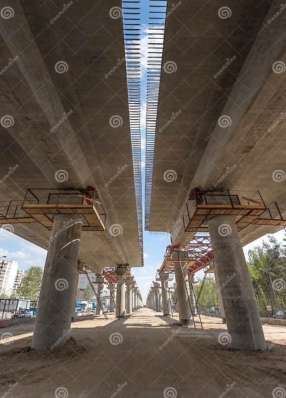 Flyover construction stock image. Image of building, architecture ...