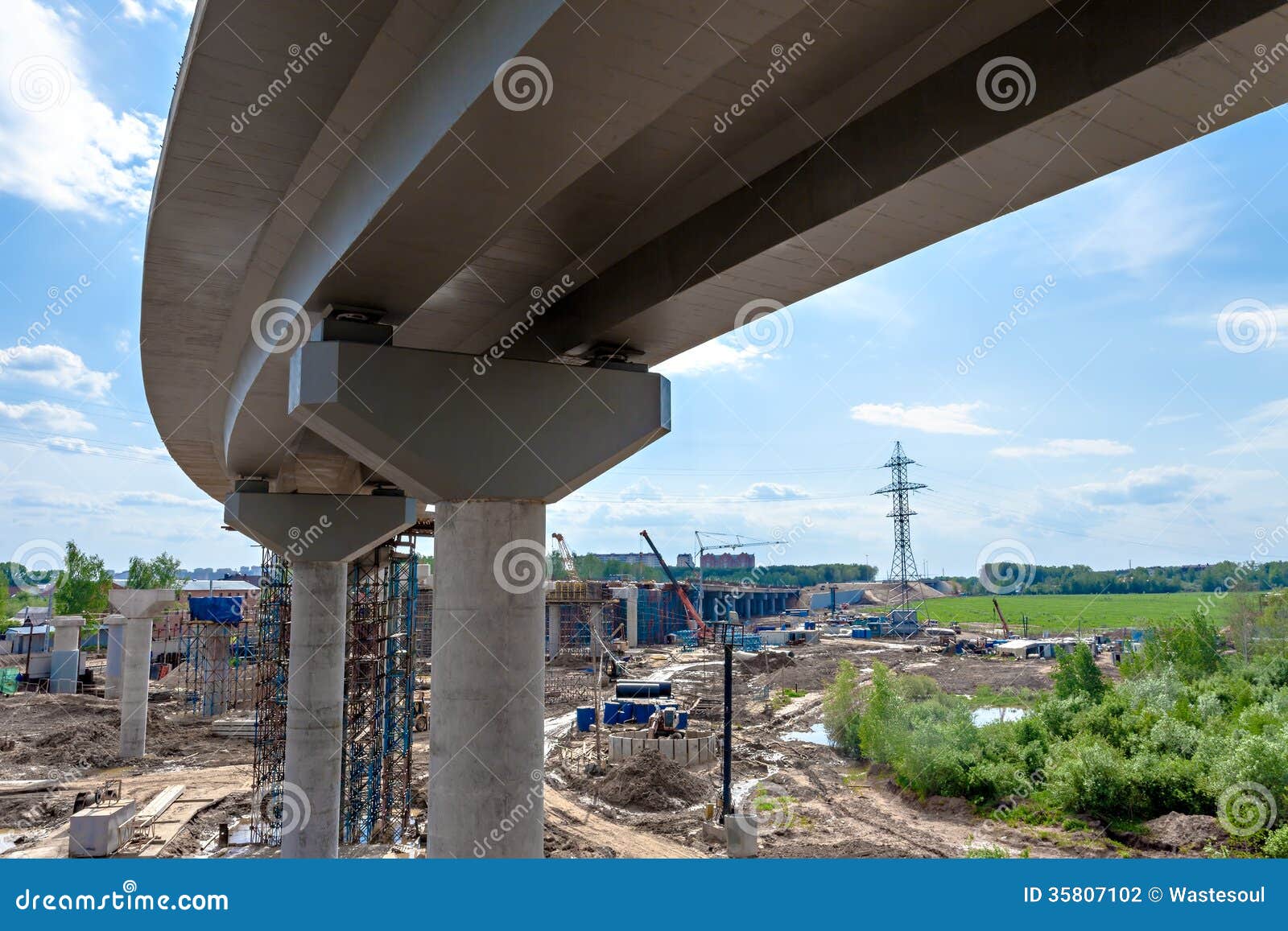 Flyover stock photo. Image of high, earthmover, crane - 35807102