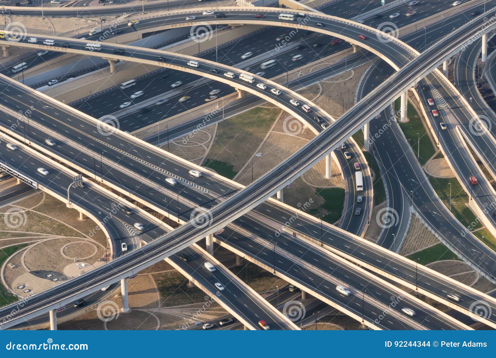 Flyover & Freeway Interchange Stock Photo - Image of dubai, interchange ...