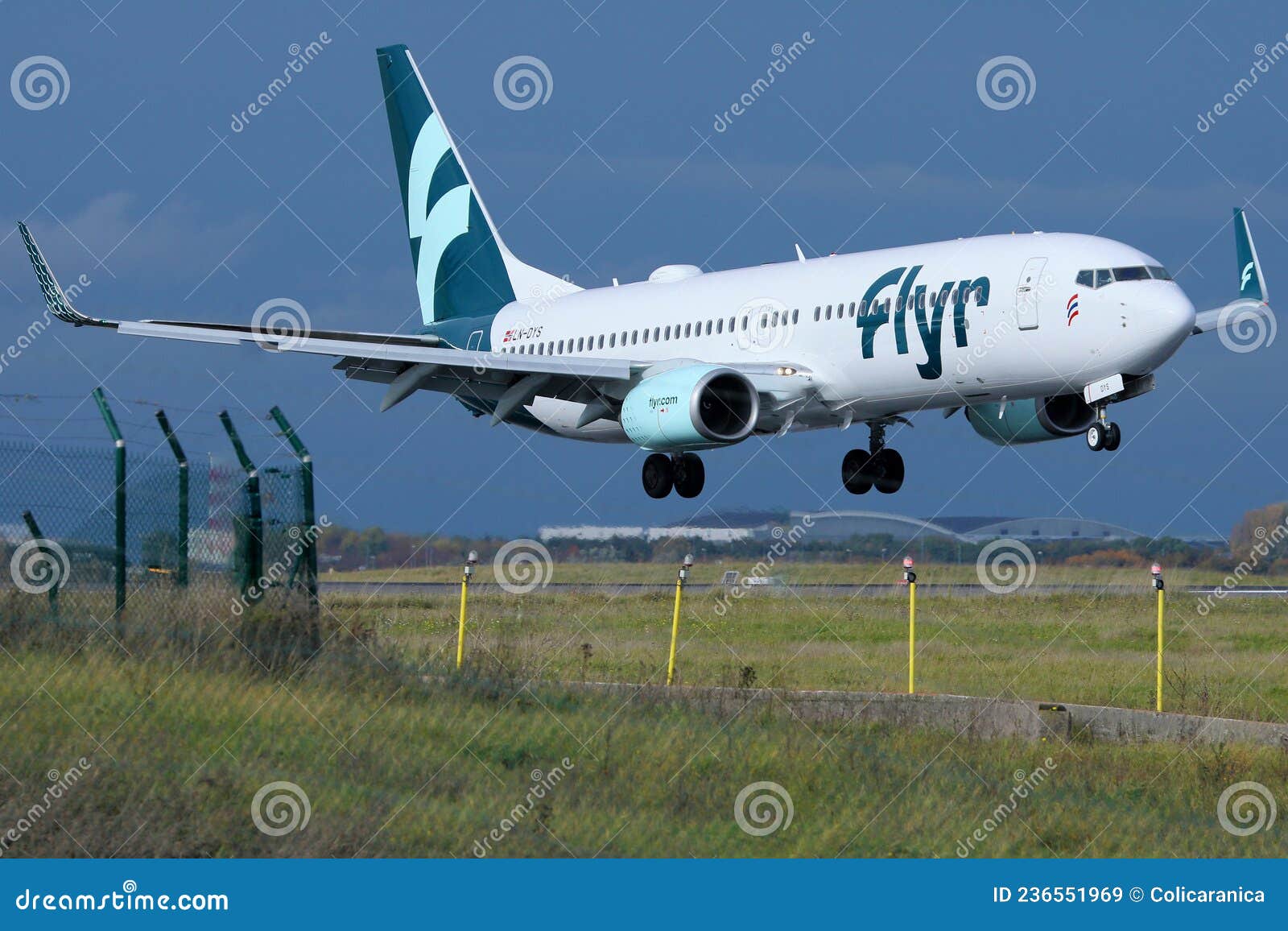 Flyr Airline editorial stock image. Image of aircraft - 236551969