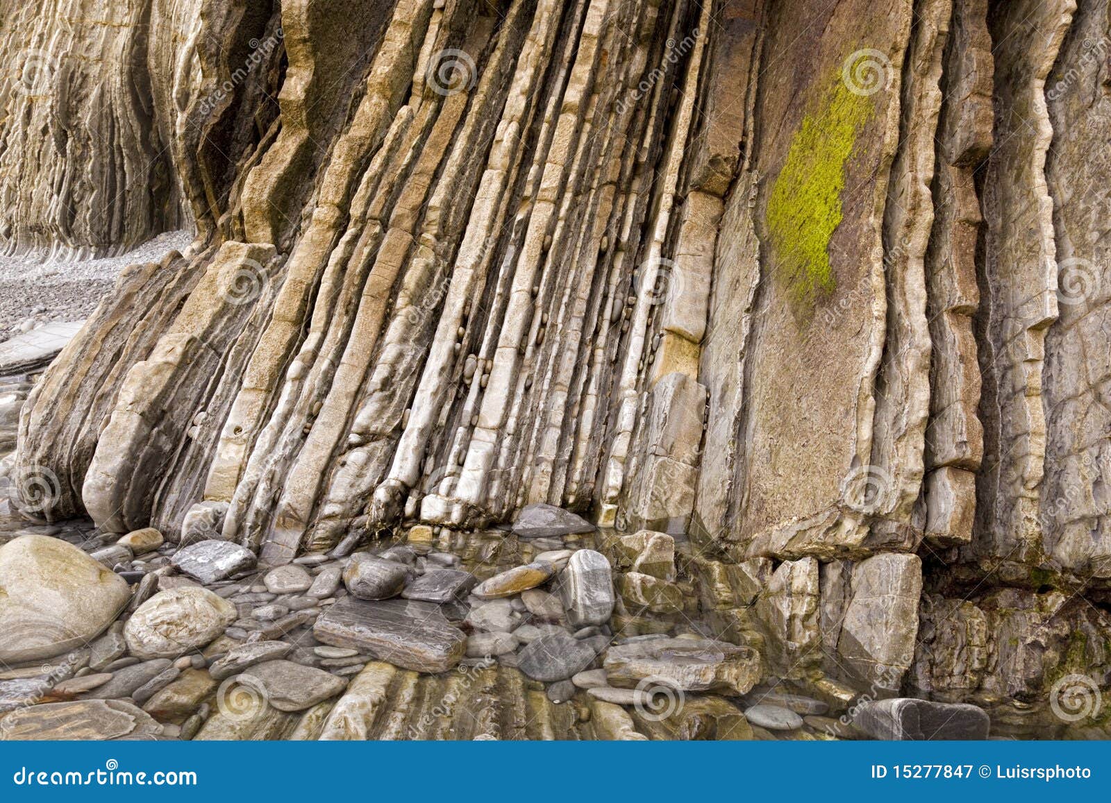 Flysch stock image. Image of spain, zumaia, rocky, clay - 15277847