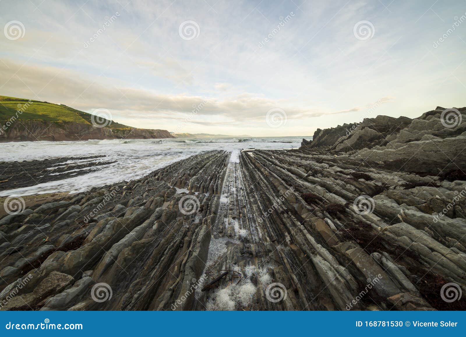 The Flysch Formations in Zumaia in the Basque Country Editorial Image ...