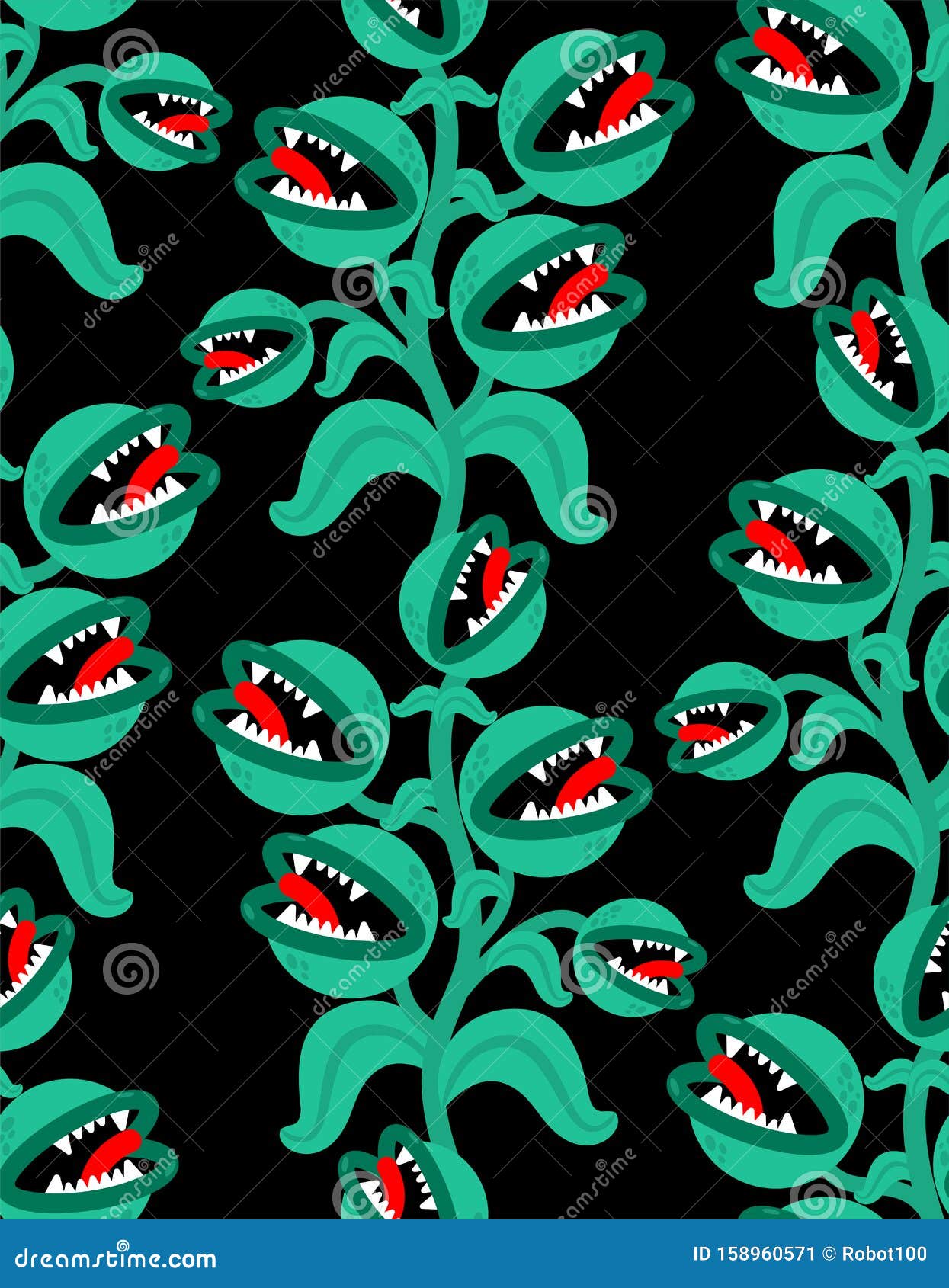 Flytrap Monster Plant. Flower Predator Carnivorous Plant. Angry Flowers ...