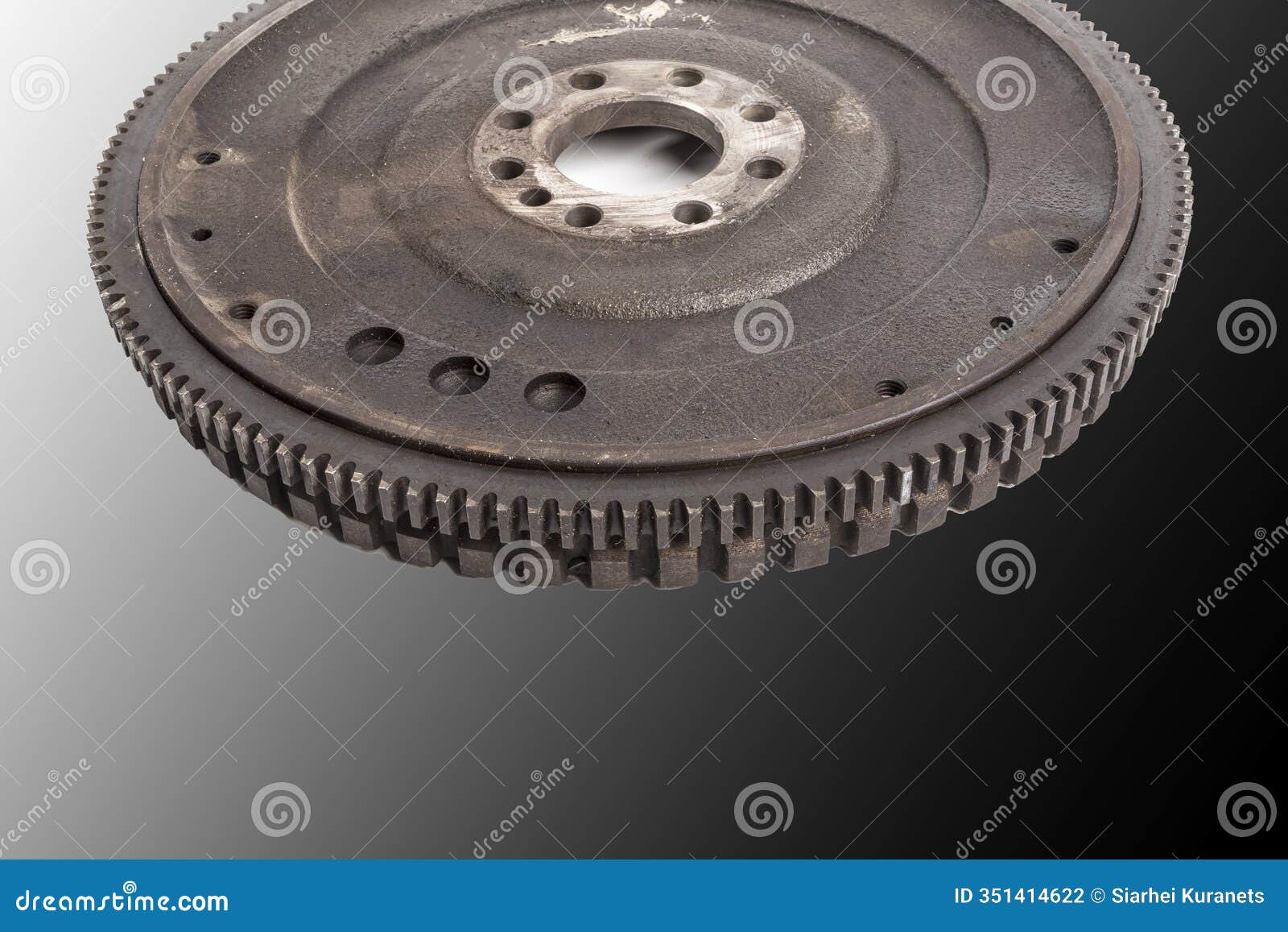 Flywheel of the Car. in Disassembled Condition There are Also Traces of ...