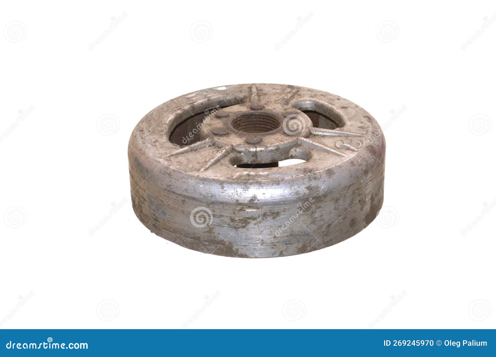 Flywheel Isolated on White Background Stock Photo - Image of harvest ...