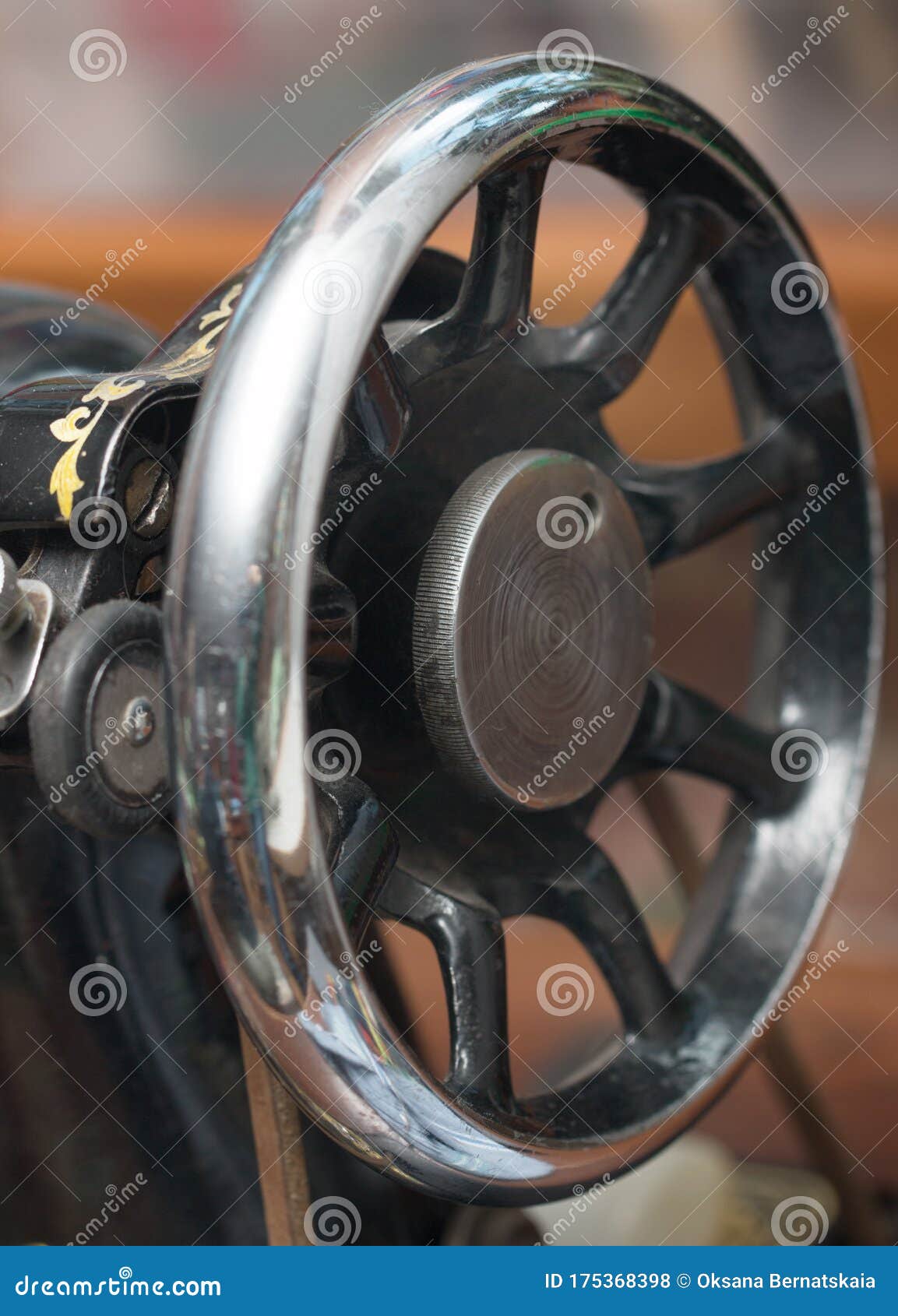Flywheel Sewing Machine for Sewing Clothes Stock Photo - Image of ...