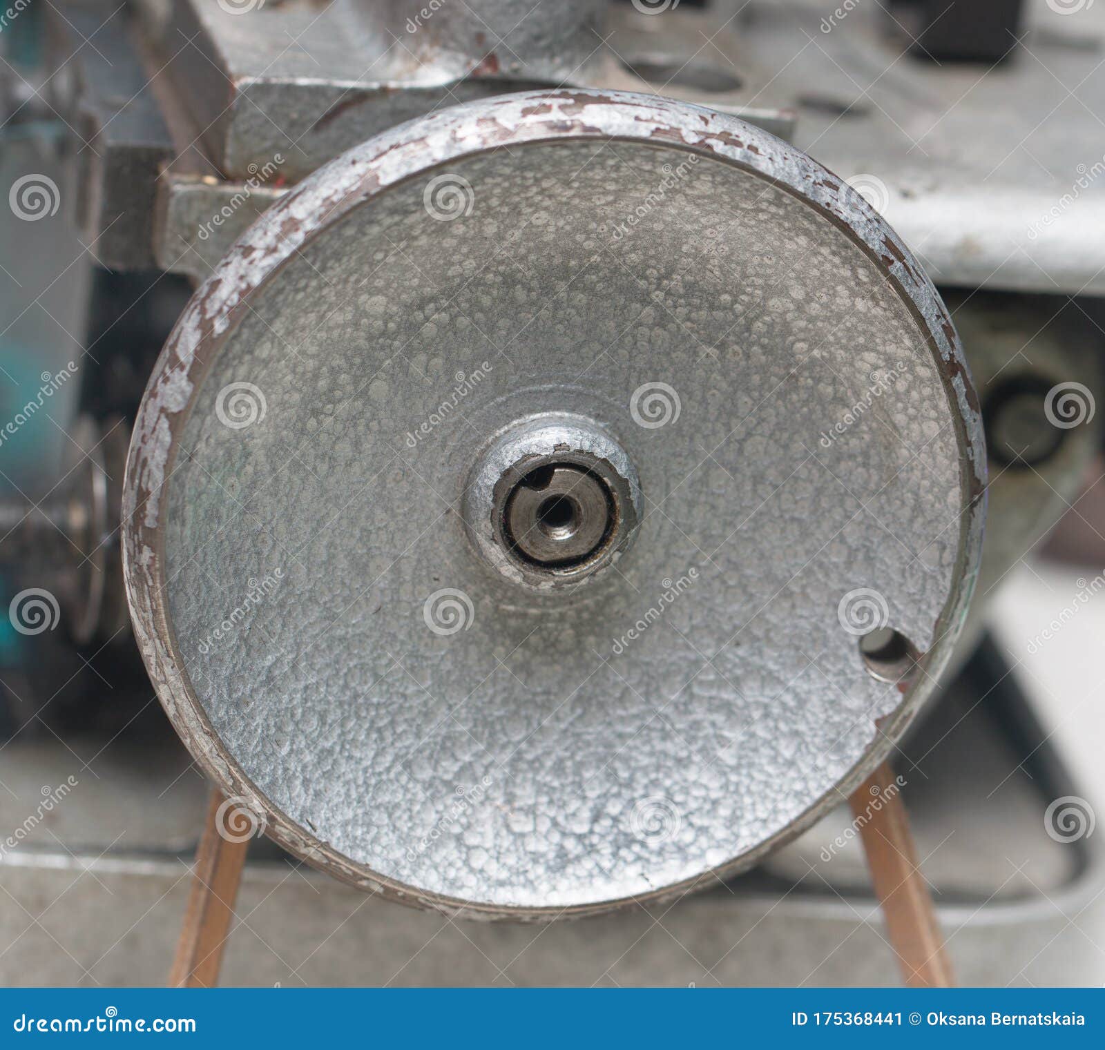 Flywheel Sewing Machine for Sewing Clothes Stock Image - Image of ...