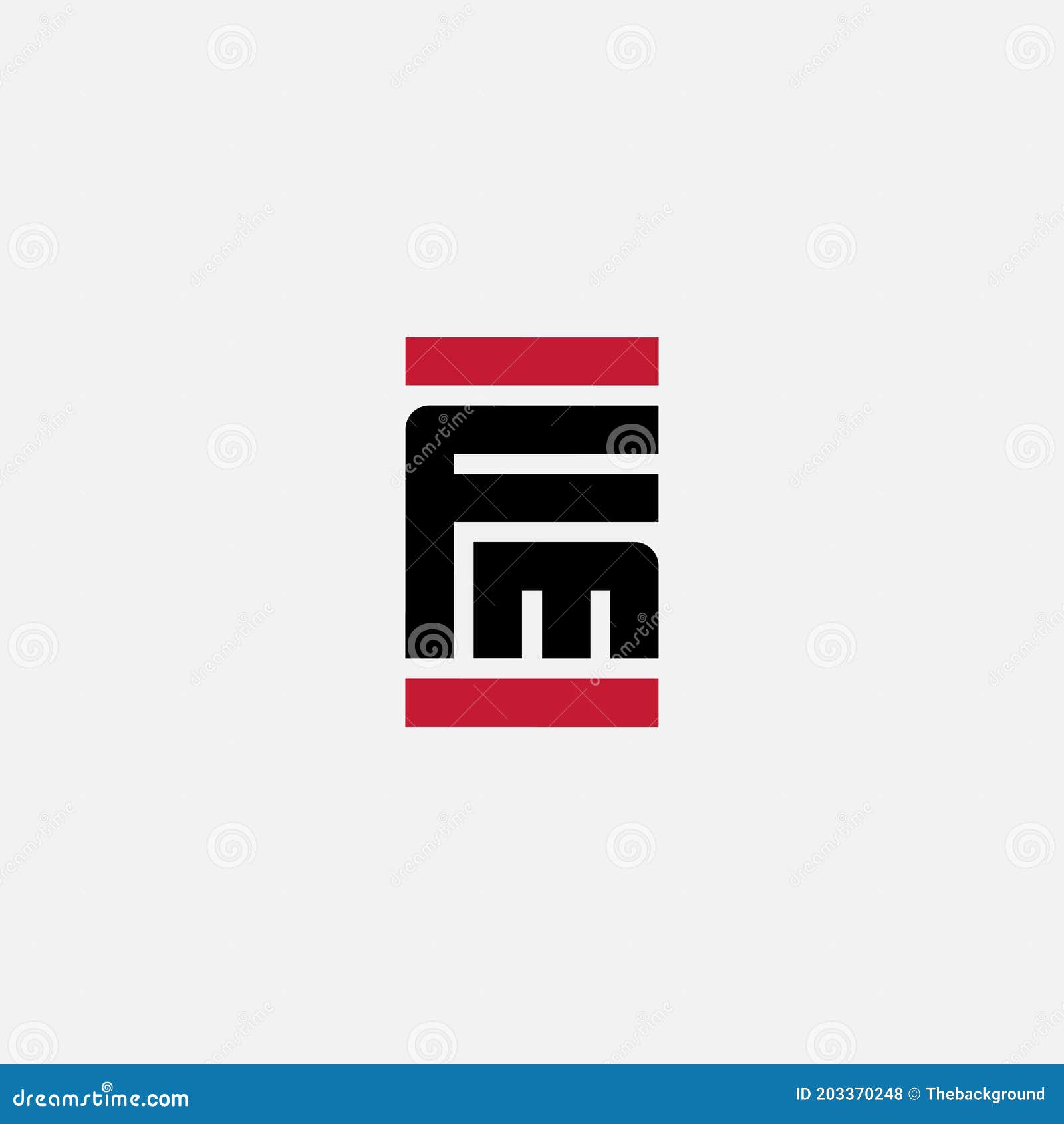 FM - Design Element or Icon. Logo with Letters F and M Stock Vector ...