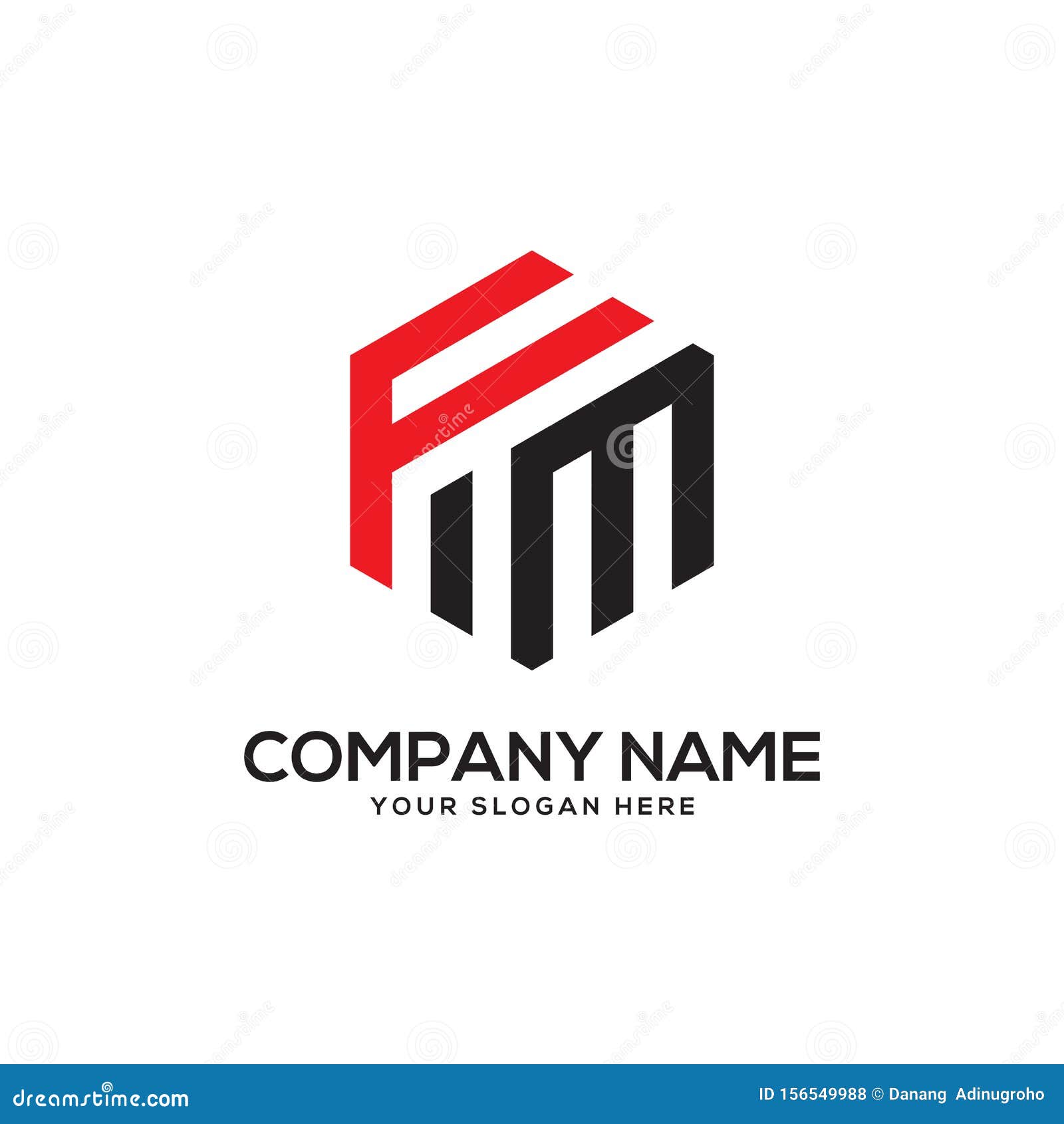 FM Initial Letter Logo Inspiration, F and M Combination Logo Vector ...