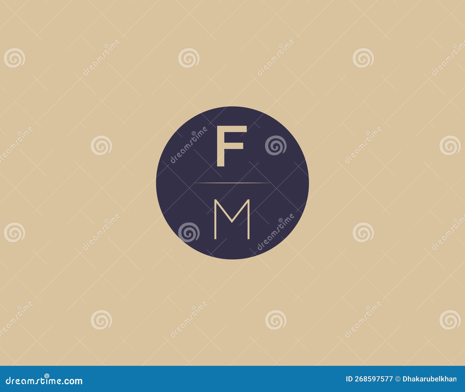 FM Letter Modern Elegant Logo Design Vector Images Stock Vector ...