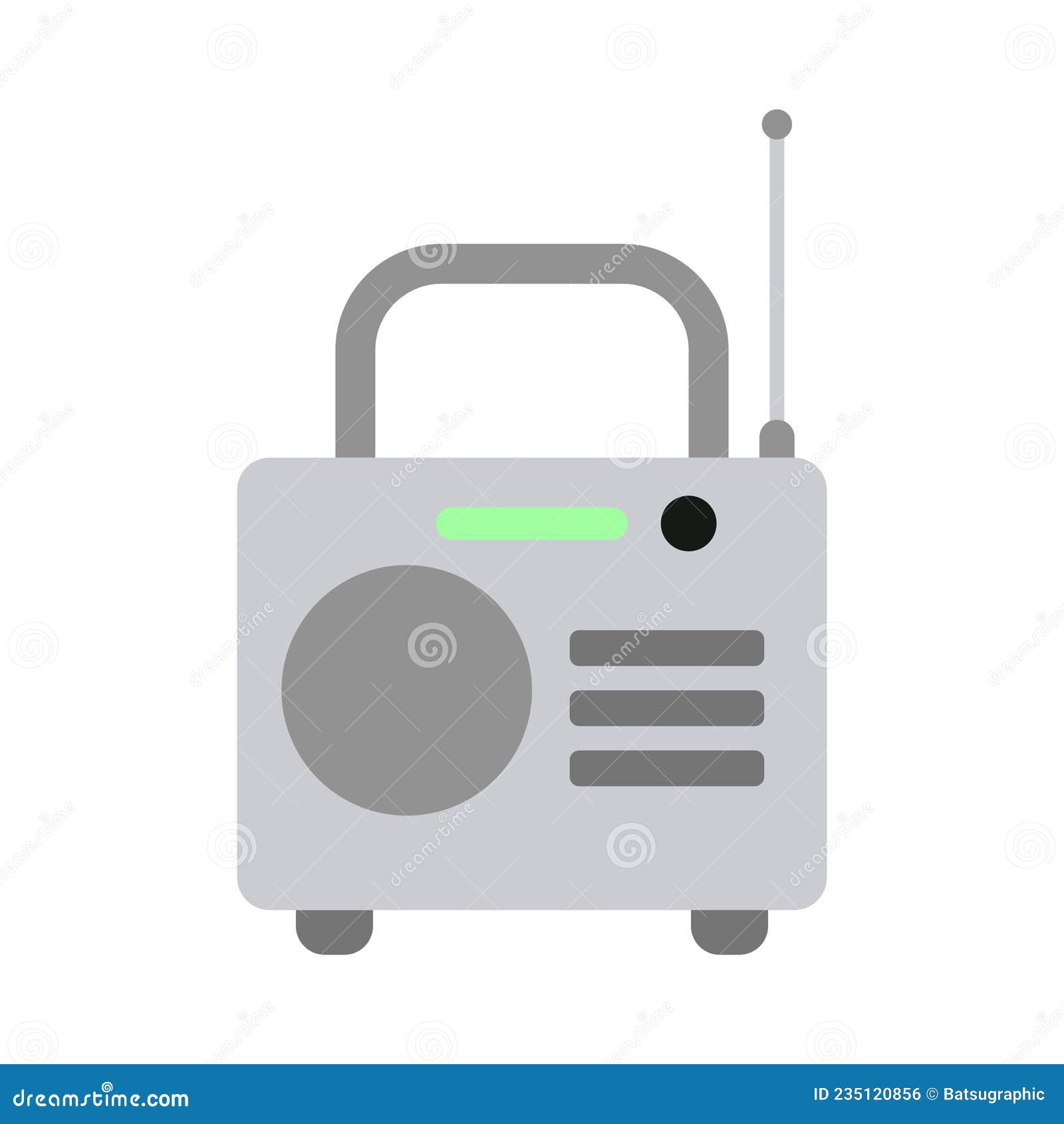 Fm Radio Flat Clipart Vector Illustration | CartoonDealer.com #235120856