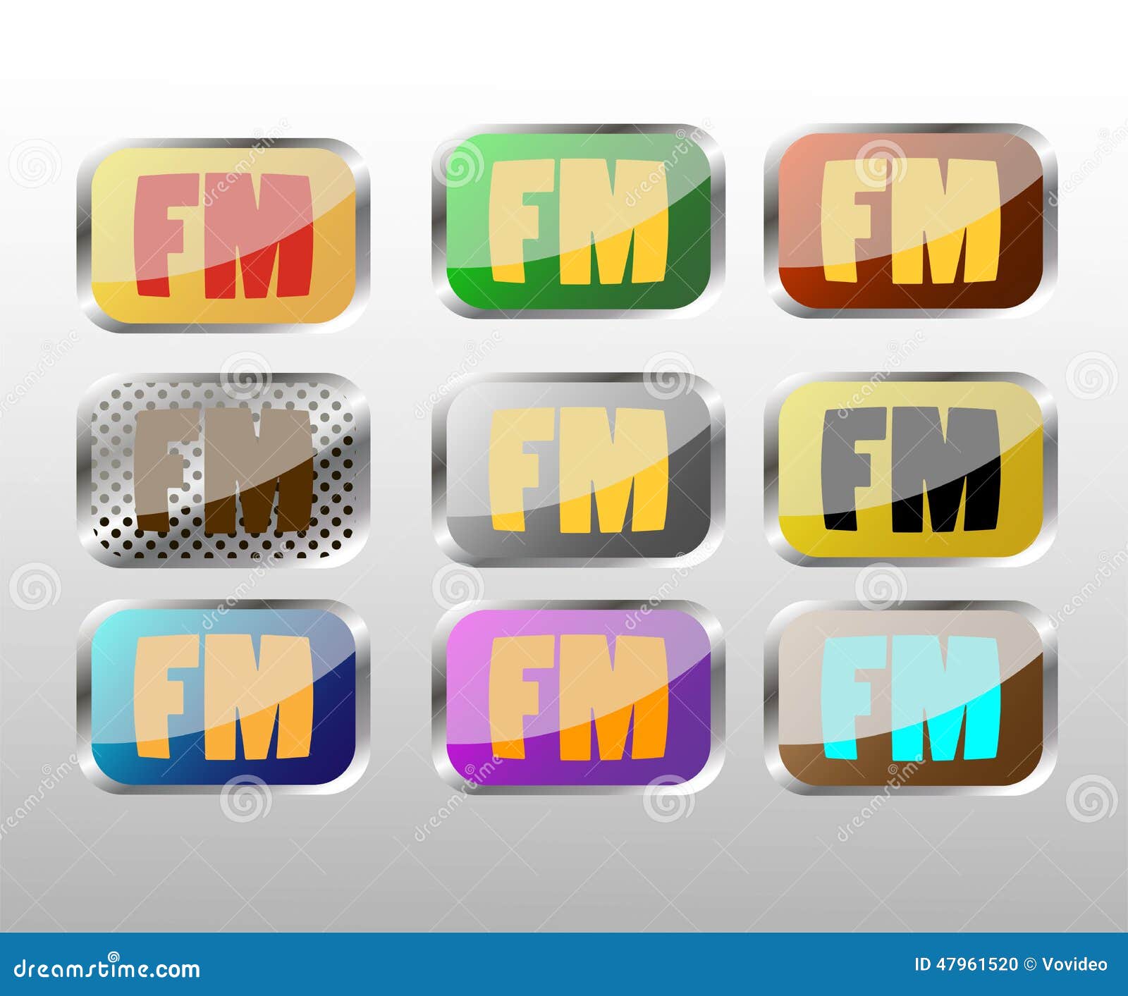 FM radio icon stock illustration. Illustration of antenna - 47961520