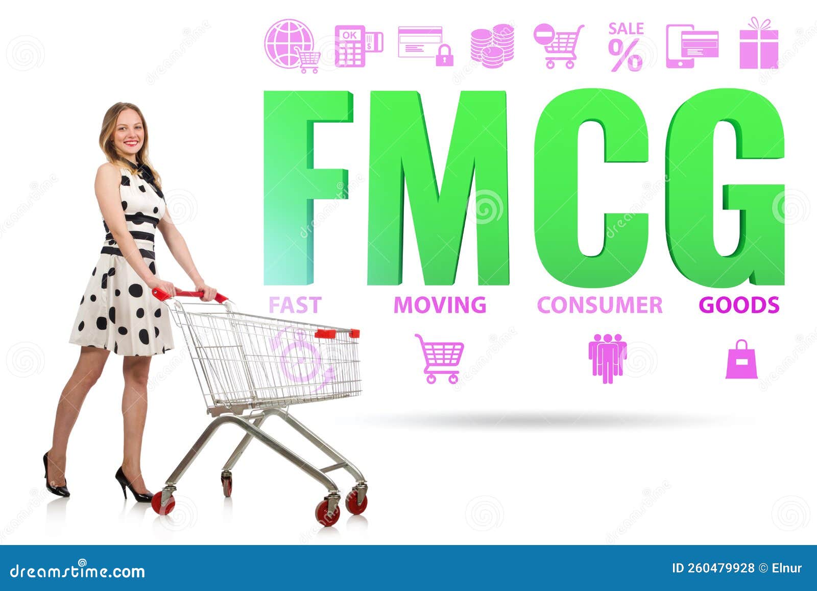 FMCG Concept - Fast Moving Consumer Goods Stock Photo - Image of ...
