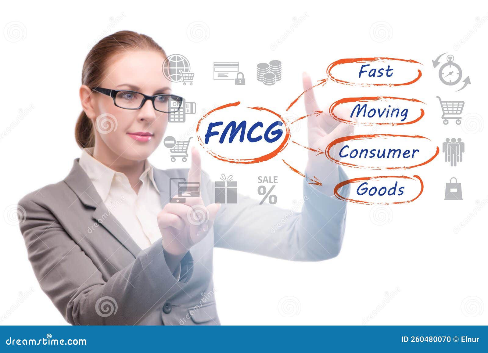 FMCG Concept - Fast Moving Consumer Goods Stock Photo - Image of ...
