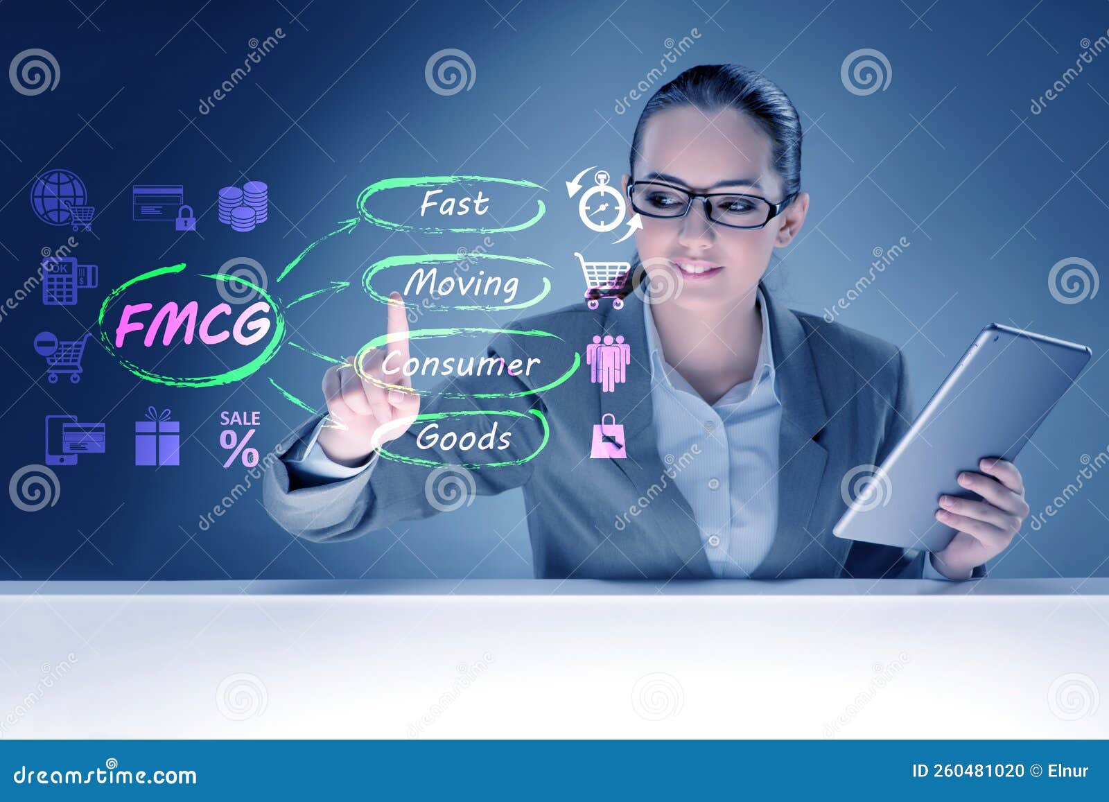 FMCG Concept - Fast Moving Consumer Goods Stock Photo - Image of food ...
