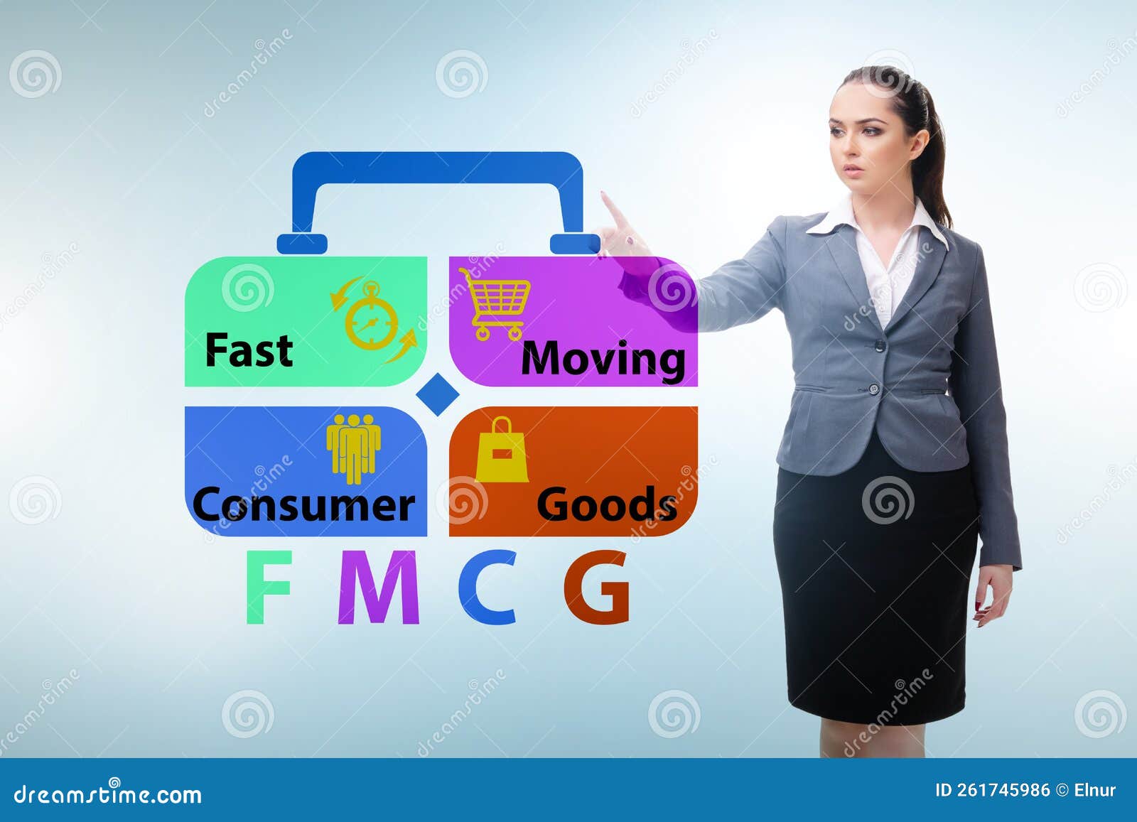 FMCG Concept - Fast Moving Consumer Goods Stock Photo - Image of market ...
