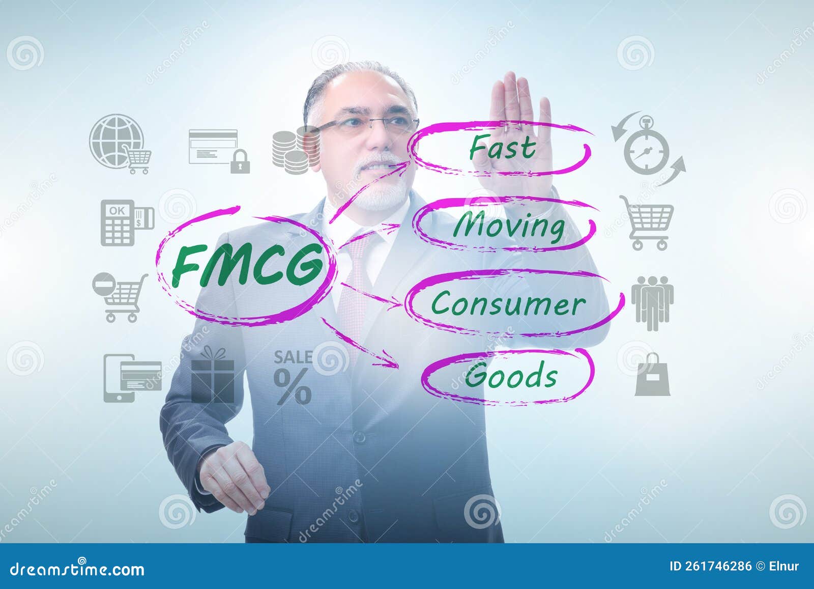 FMCG Concept - Fast Moving Consumer Goods Stock Photo - Image of moving ...
