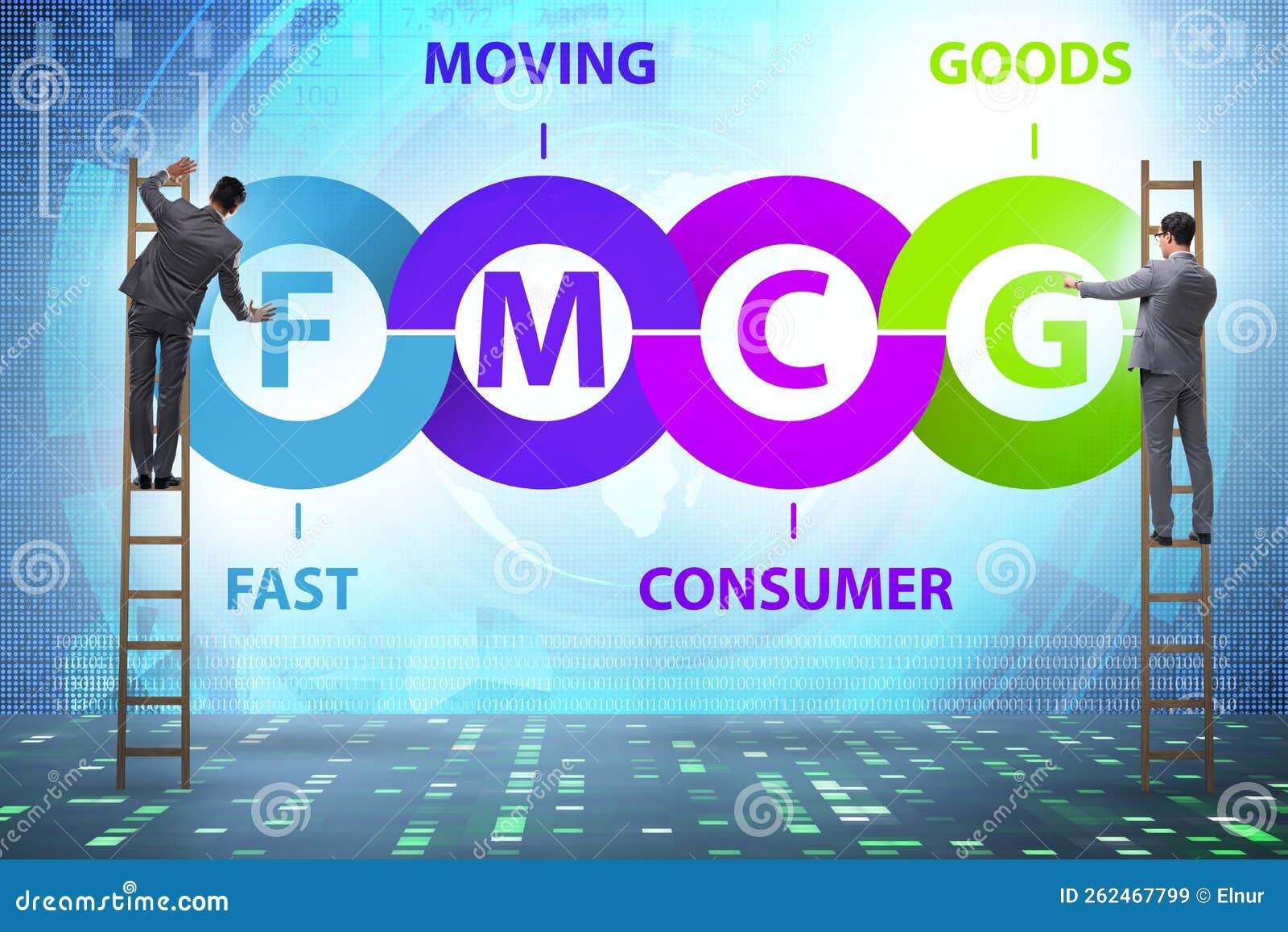FMCG Concept - Fast Moving Consumer Goods Stock Illustration ...