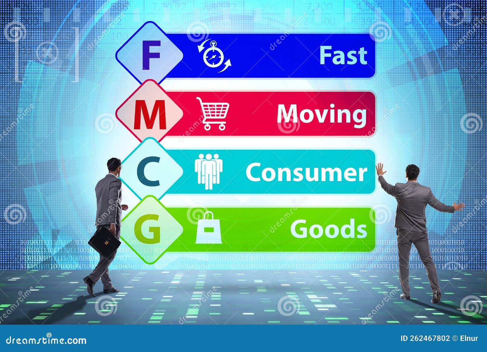 FMCG Concept - Fast Moving Consumer Goods Stock Illustration ...