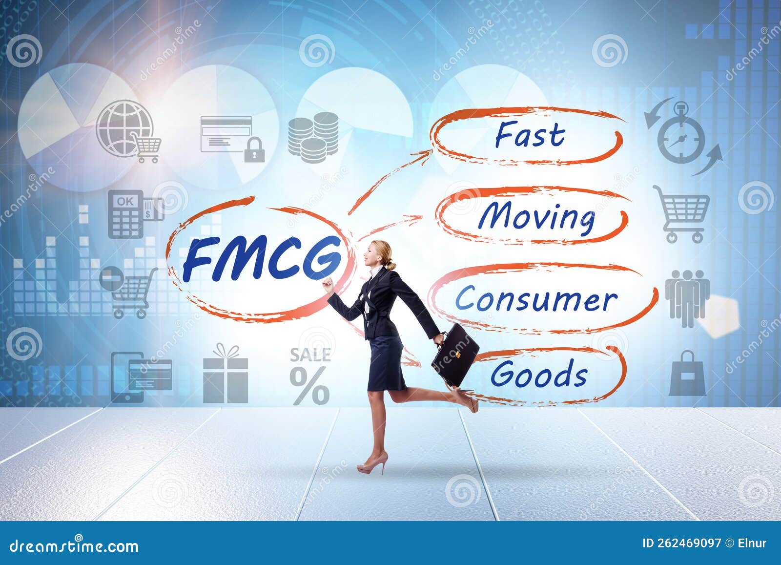 FMCG Concept - Fast Moving Consumer Goods Stock Image - Image of food ...