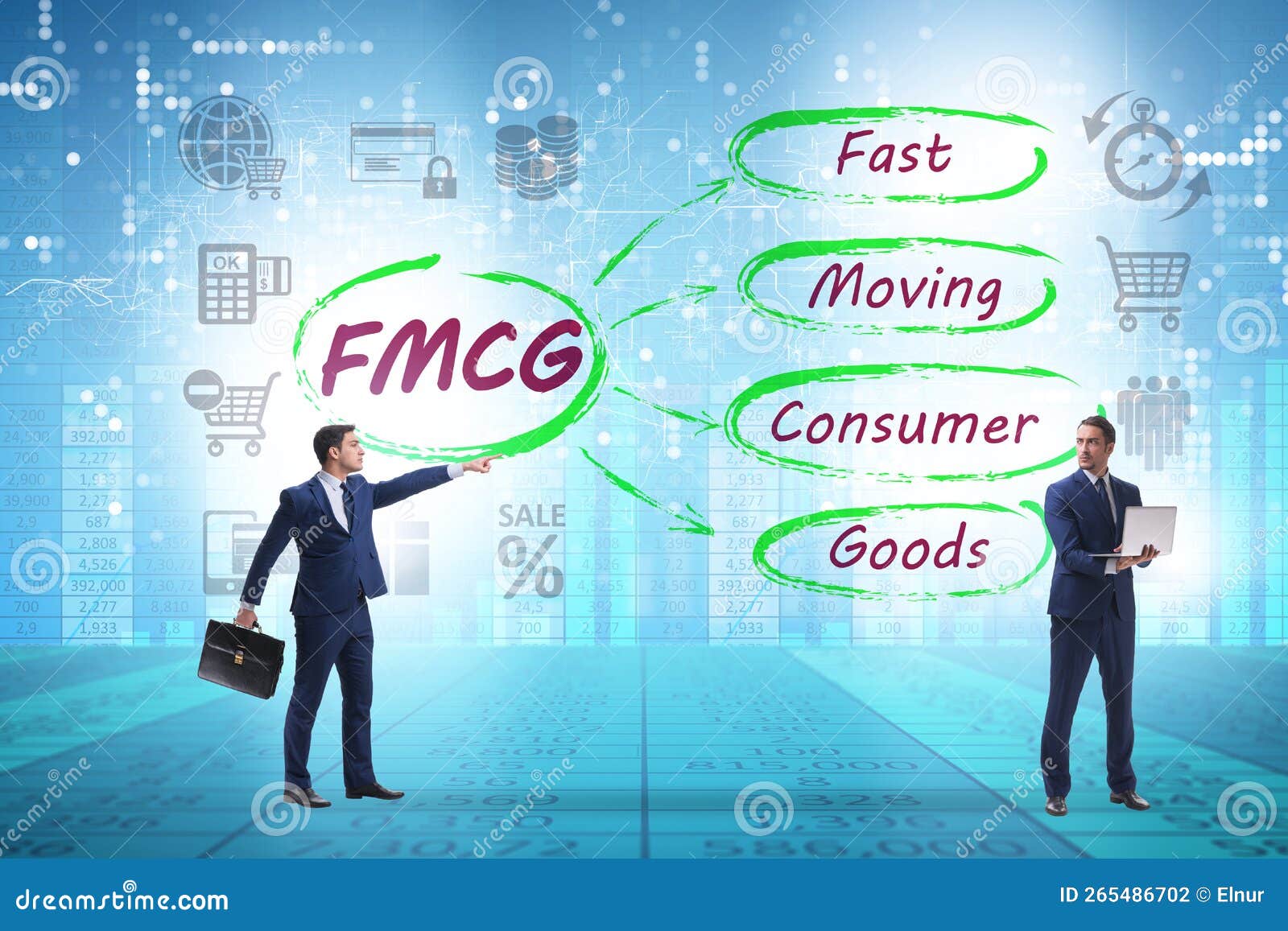 FMCG Concept - Fast Moving Consumer Goods Stock Photo - Image of shop ...