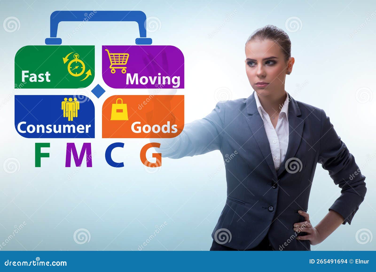 FMCG Concept - Fast Moving Consumer Goods Stock Photo - Image of ...