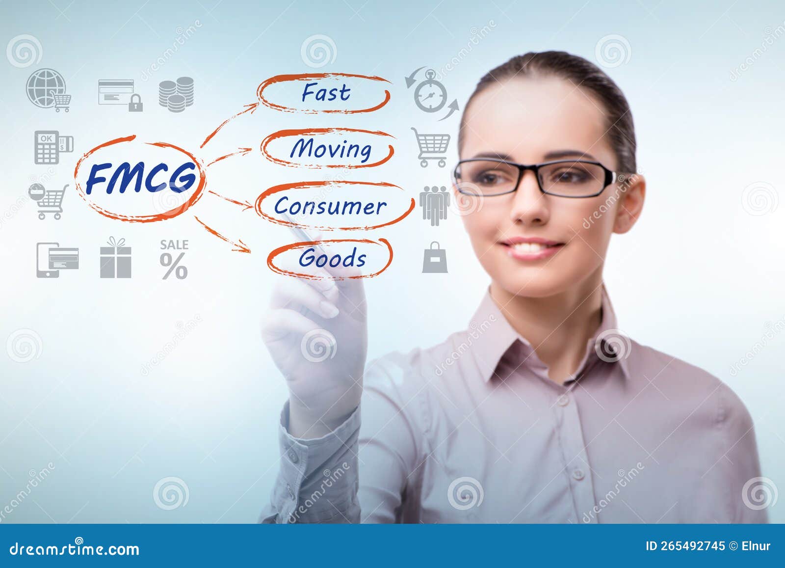 FMCG Concept - Fast Moving Consumer Goods Stock Image - Image of mall ...