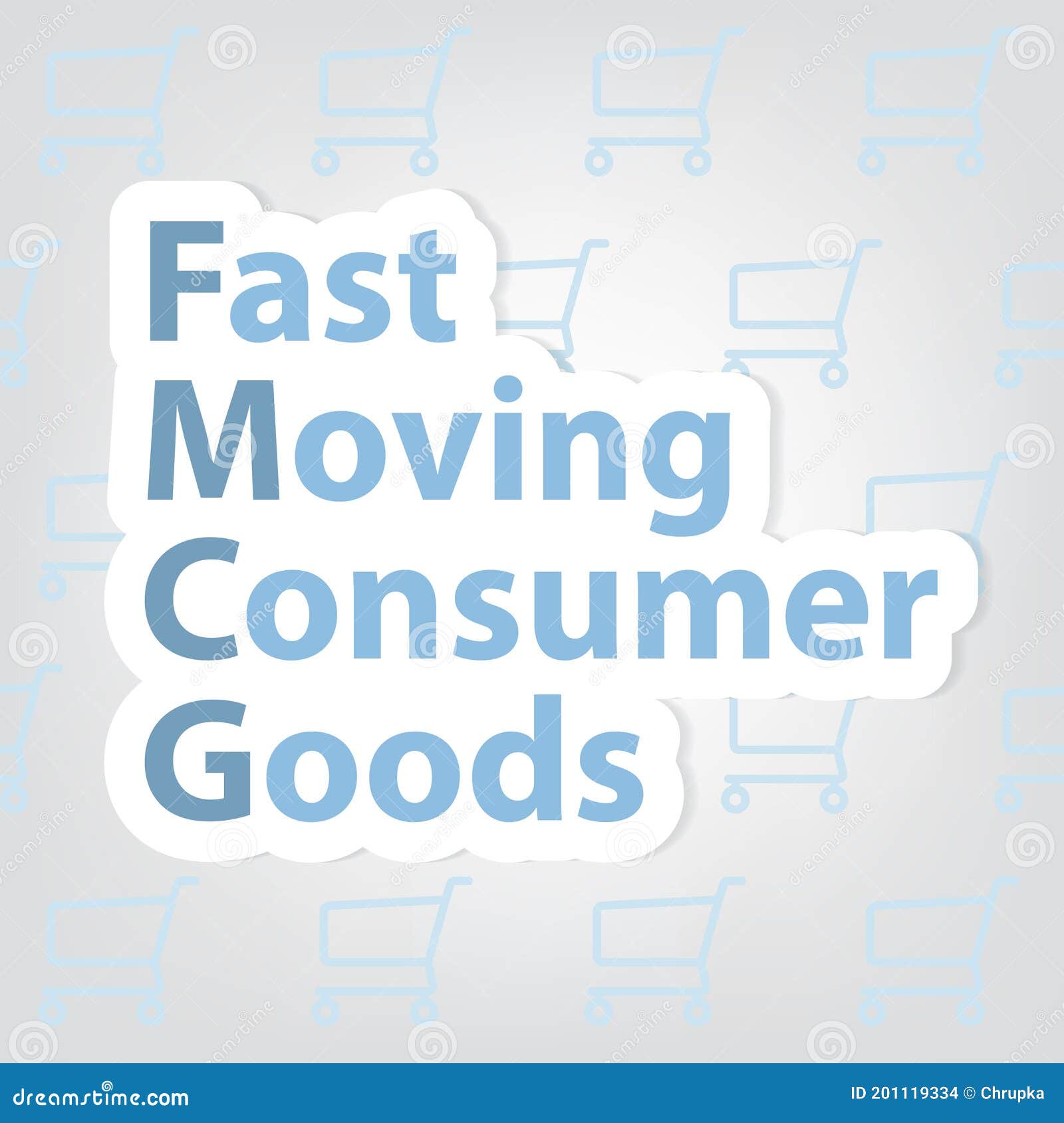 FMCG Fast Moving Consumer Goods Concept Stock Vector - Illustration of ...