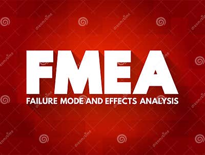 FMEA - Failure Modes and Effects Analysis Acronym, Business Concept for ...