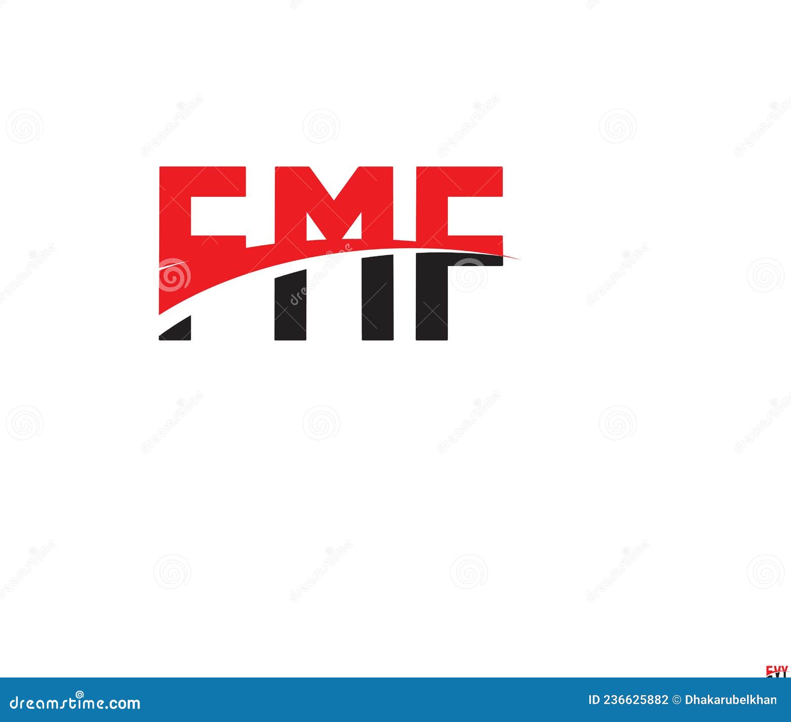 FMF Letter Initial Logo Design Vector Illustration Stock Vector ...