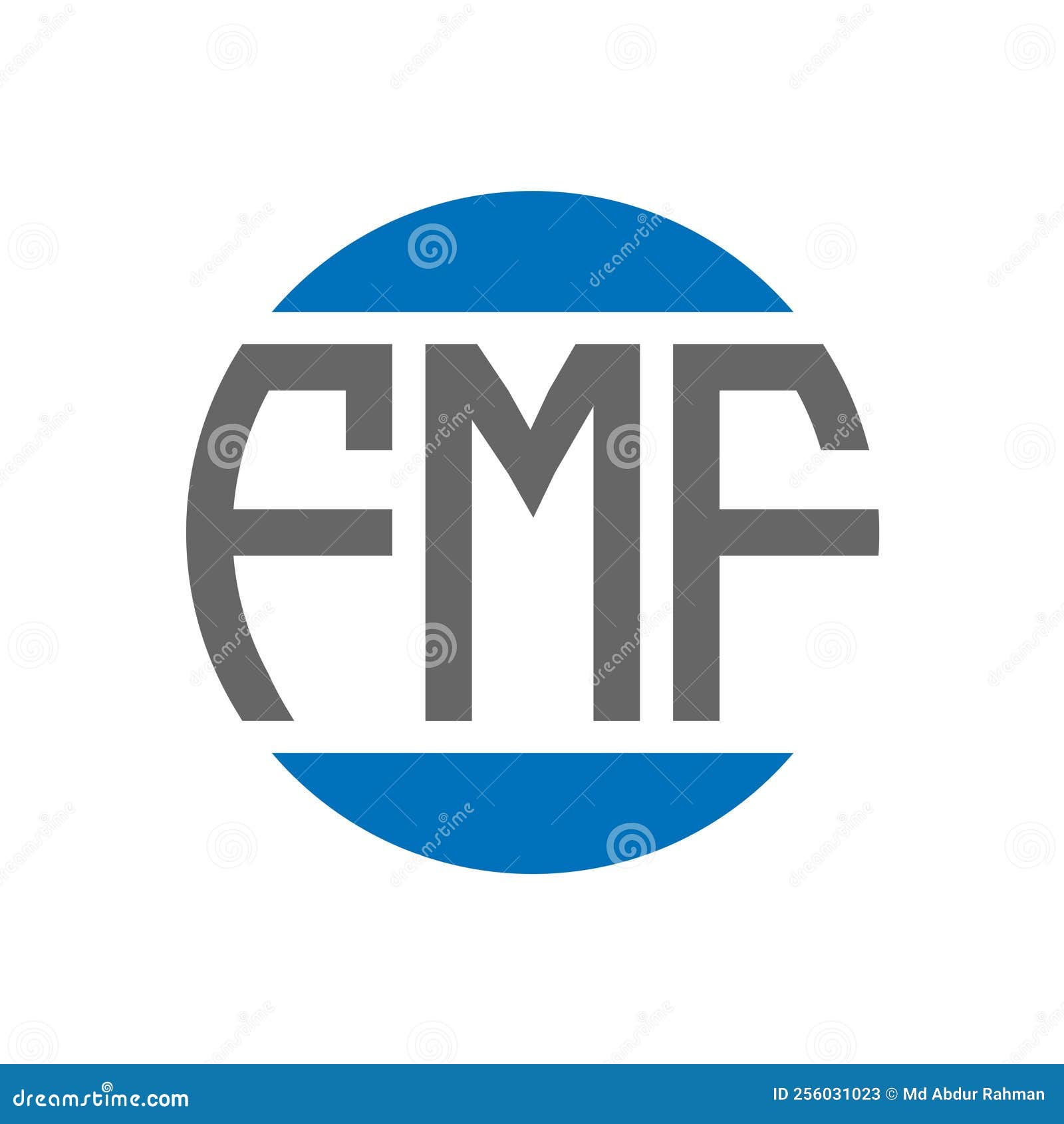 FMF Letter Logo Design on White Background. FMF Creative Initials ...
