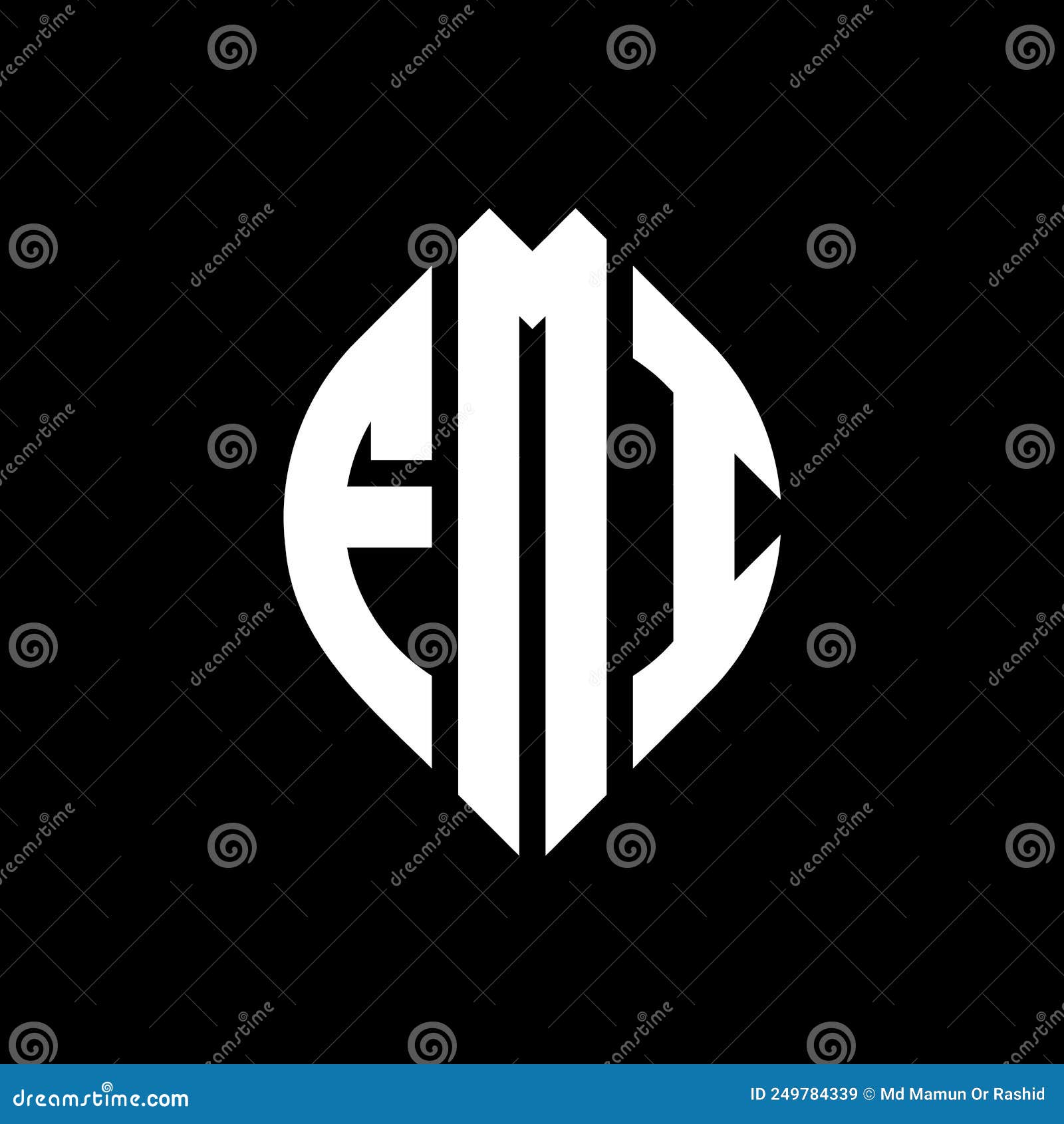 FMI Circle Letter Logo Design with Circle and Ellipse Shape. FMI ...