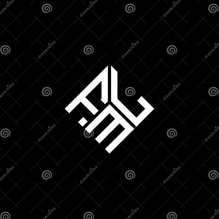 FML Letter Logo Design on Black Background. FML Creative Initials ...