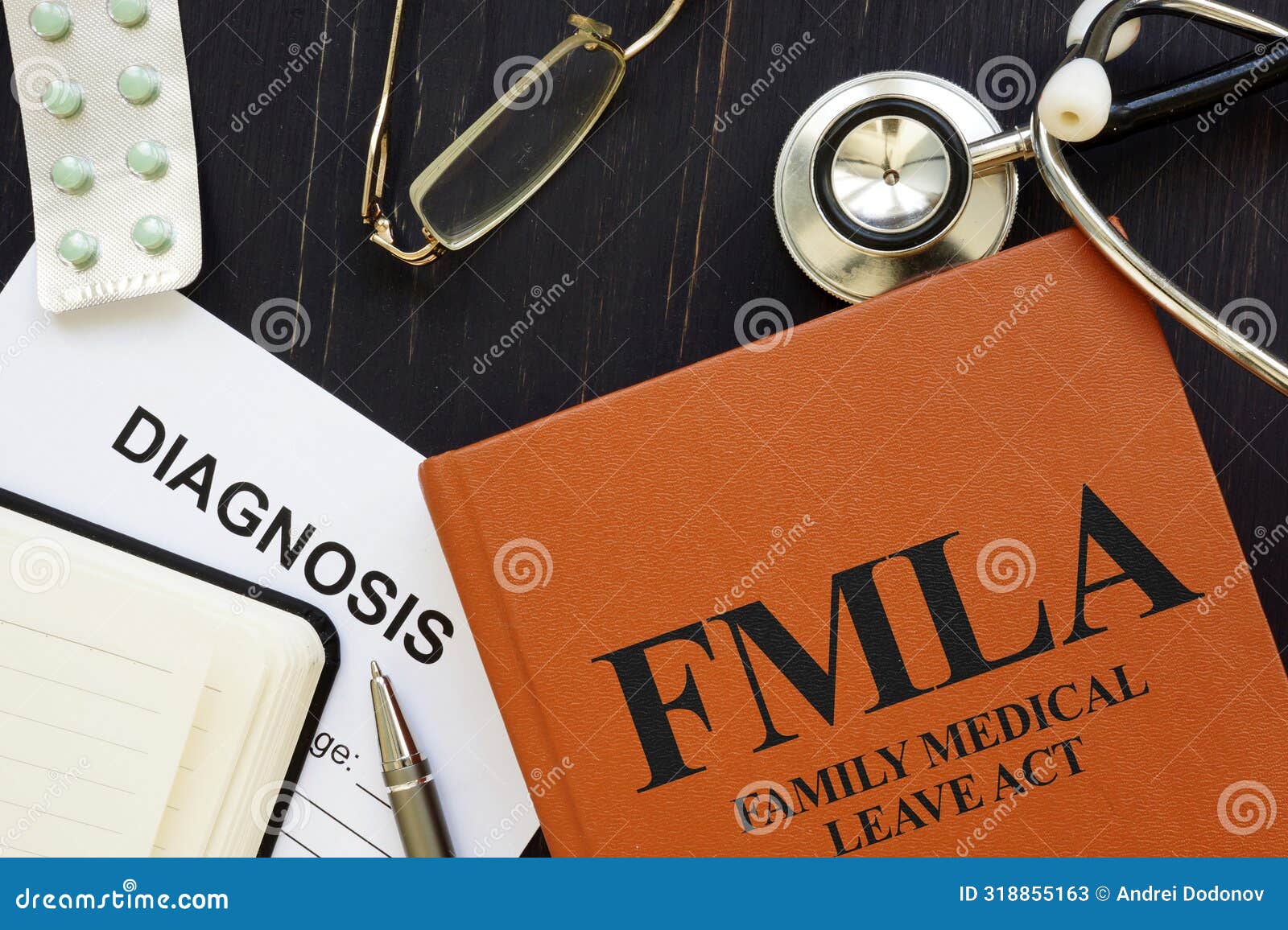 FMLA Family Medical Leave Act is Shown Using the Text Stock Image ...
