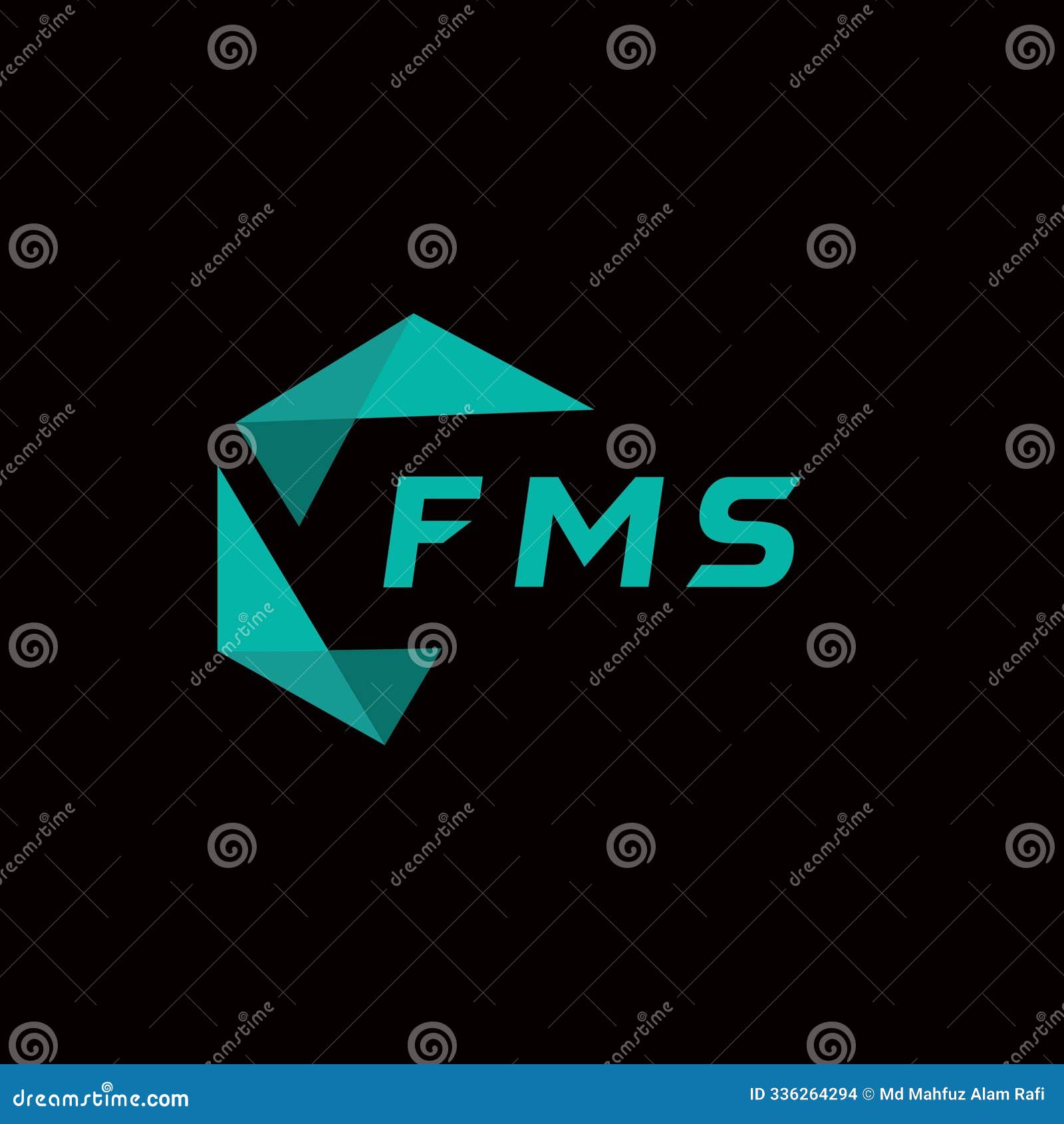 FMS Creative Minimalist Letter Logo. FMS Unique Vector Initials ...