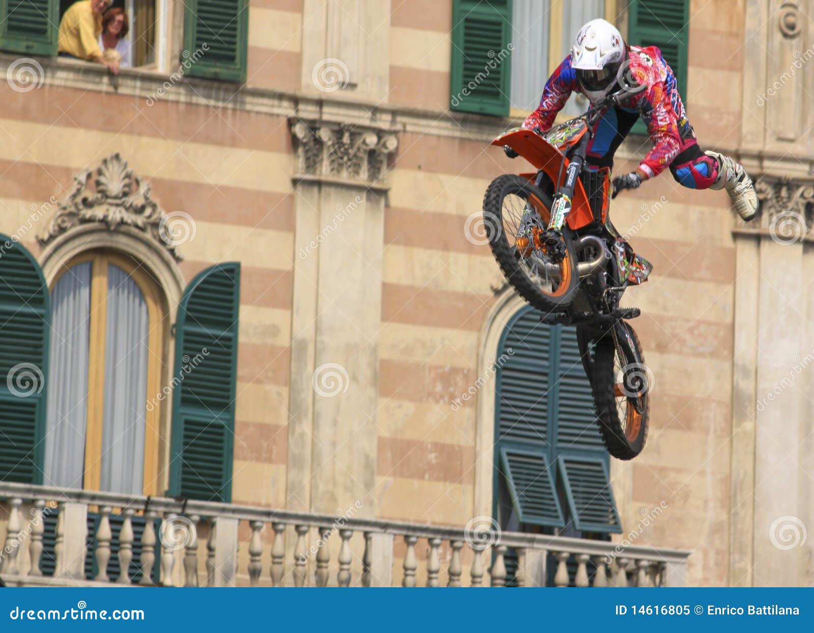 FMX Acrobatic Motorcycle Event 2010 Editorial Image - Image of genoa ...