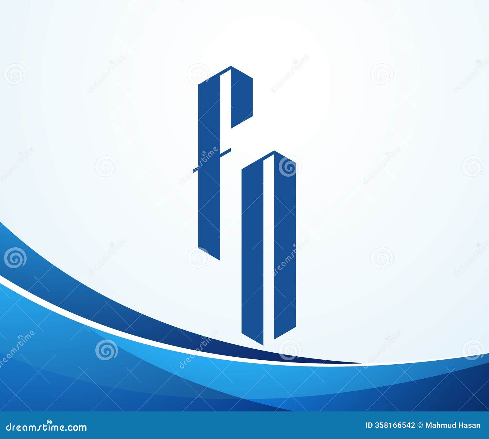 FN Alphabet Letter Logo Design Template Elements Stock Vector ...