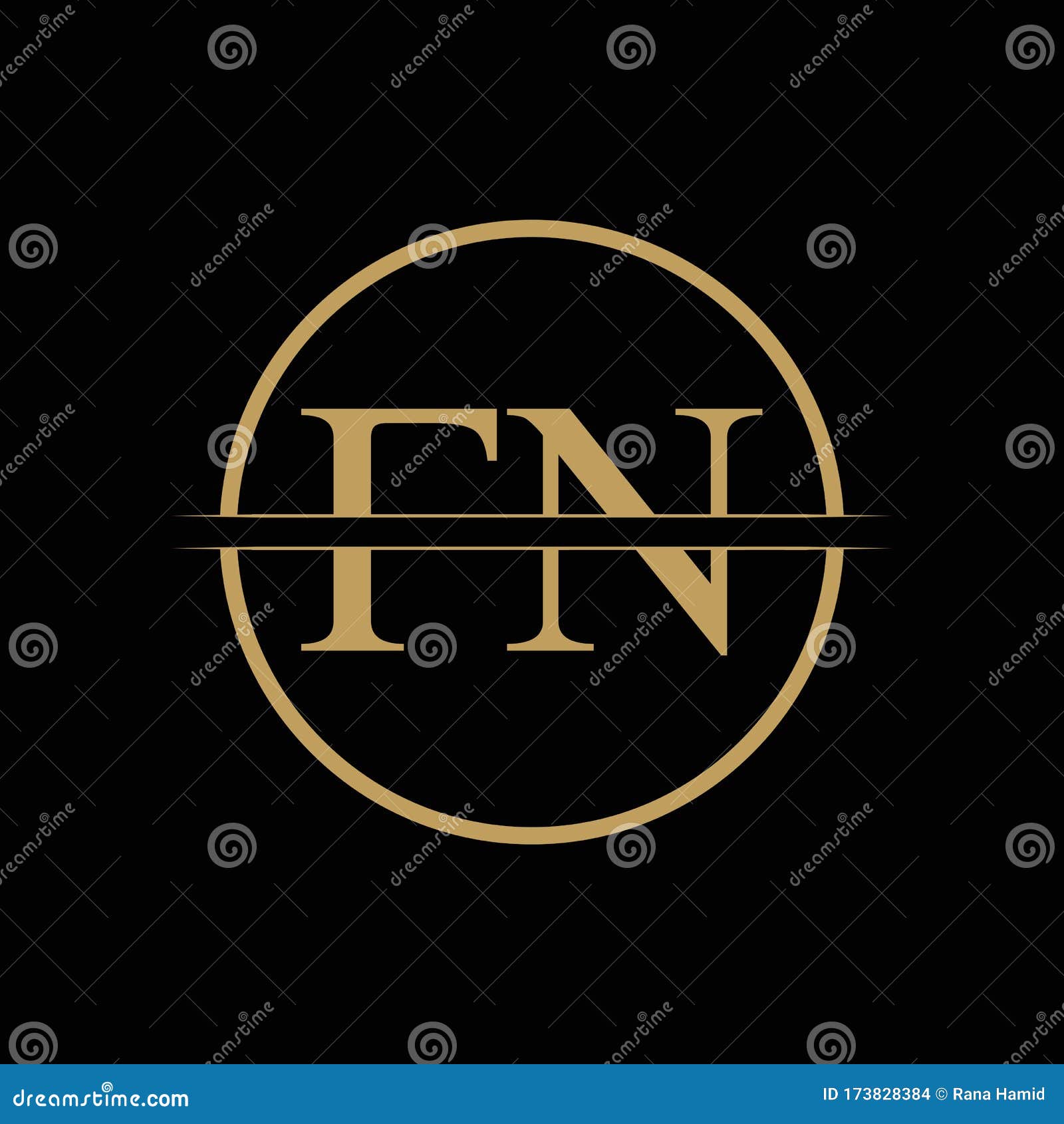 FN Letter Type Logo Design Vector Template. Abstract Letter FN Logo ...