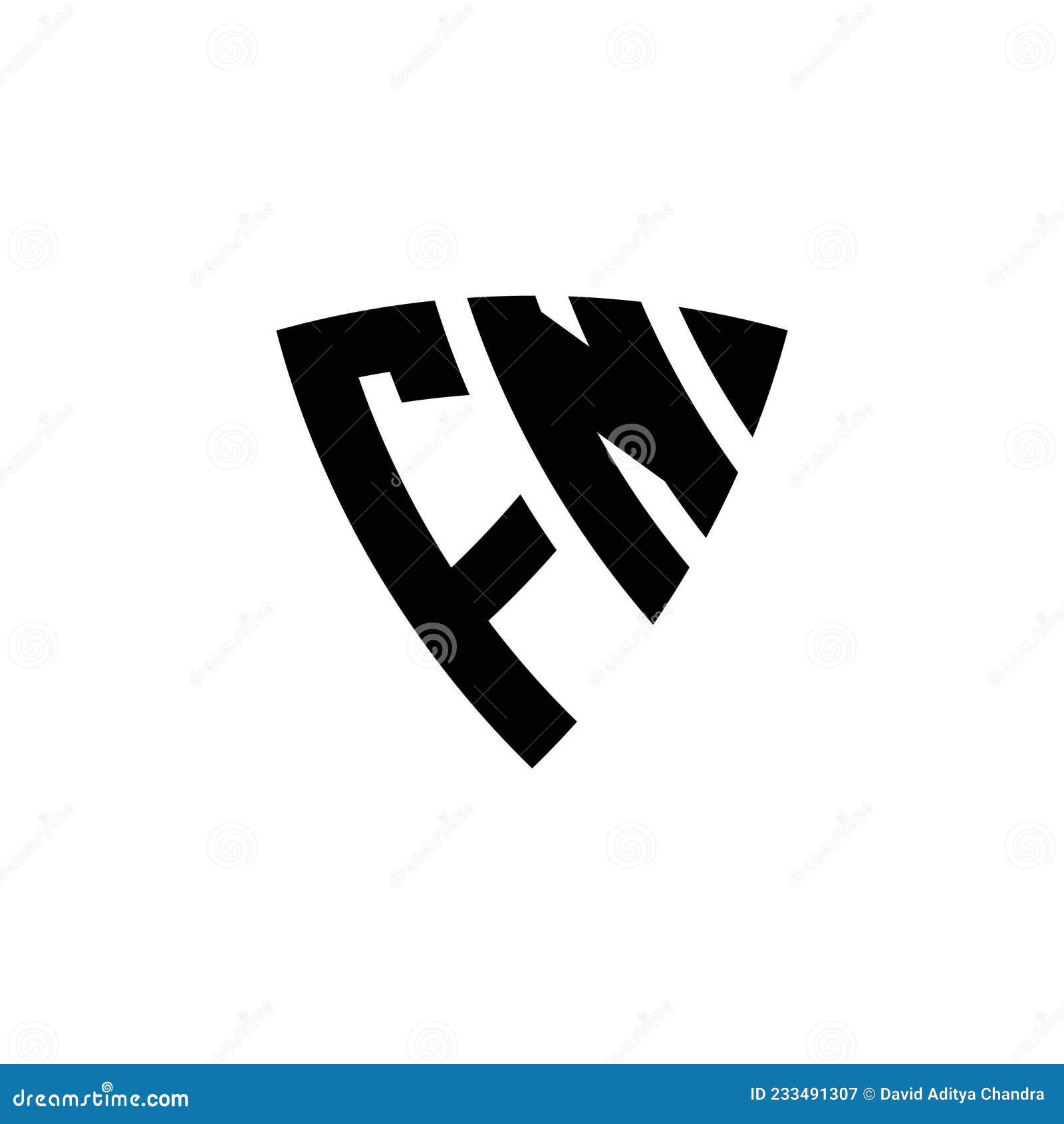 FN Logo Monogram Triangle Shield Style Stock Vector - Illustration of ...