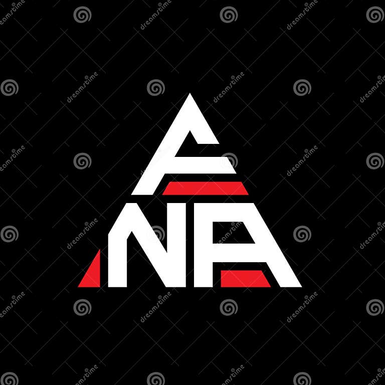 FNA Triangle Letter Logo Design with Triangle Shape. FNA Triangle Logo ...