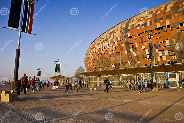 FNB Stadium - General Exterior View Editorial Photo - Image of soweto ...