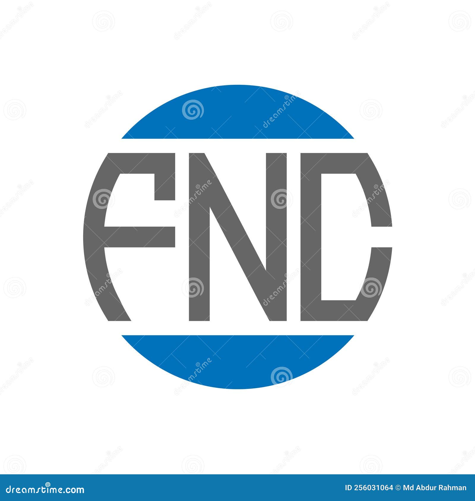 FNC Letter Logo Design on White Background. FNC Creative Initials ...