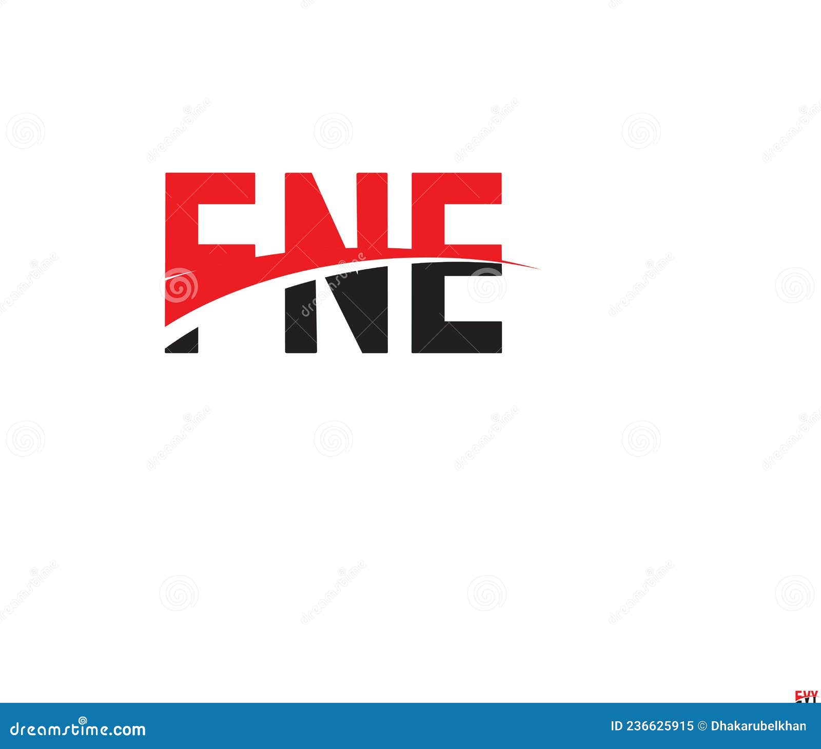 FNF Letter Initial Logo Design Vector Illustration Stock Vector ...